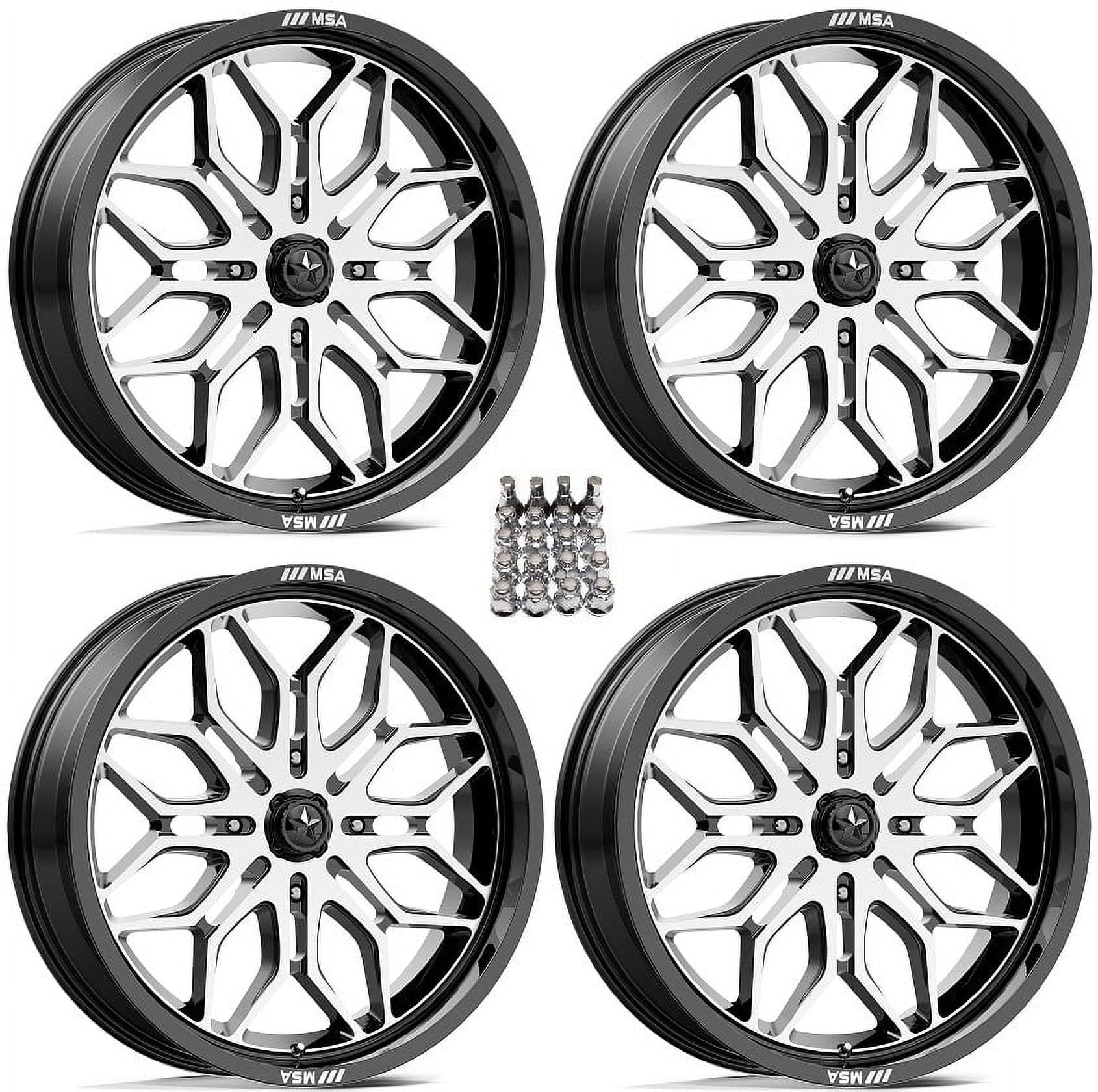 MSA M47 Sniper 18" Wheels/Rims Machined Sportsman RZR Ranger - Walmart.com