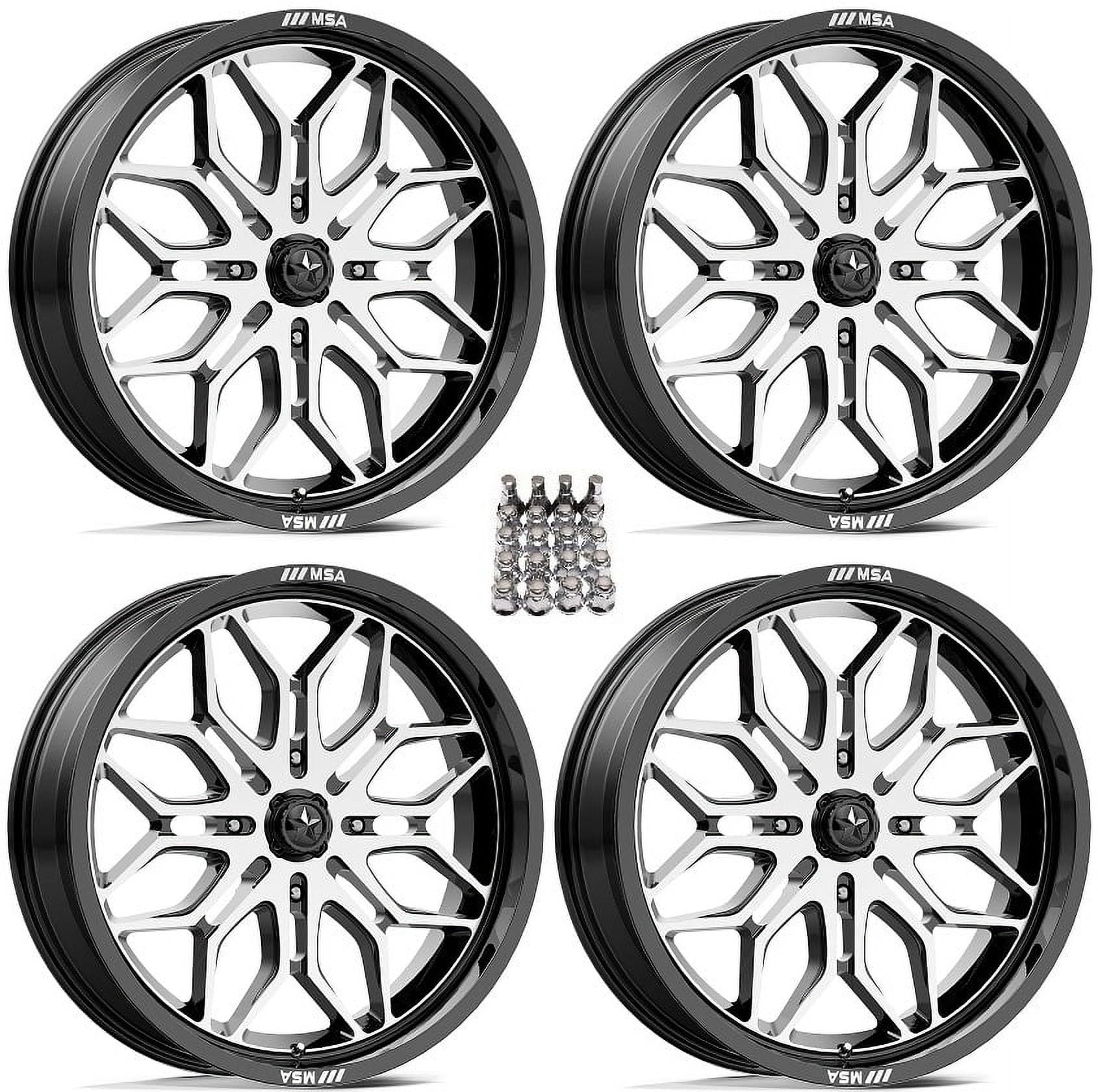 MSA M47 Sniper 20" Wheels/Rims Machined Sportsman 550 850 1000 ...