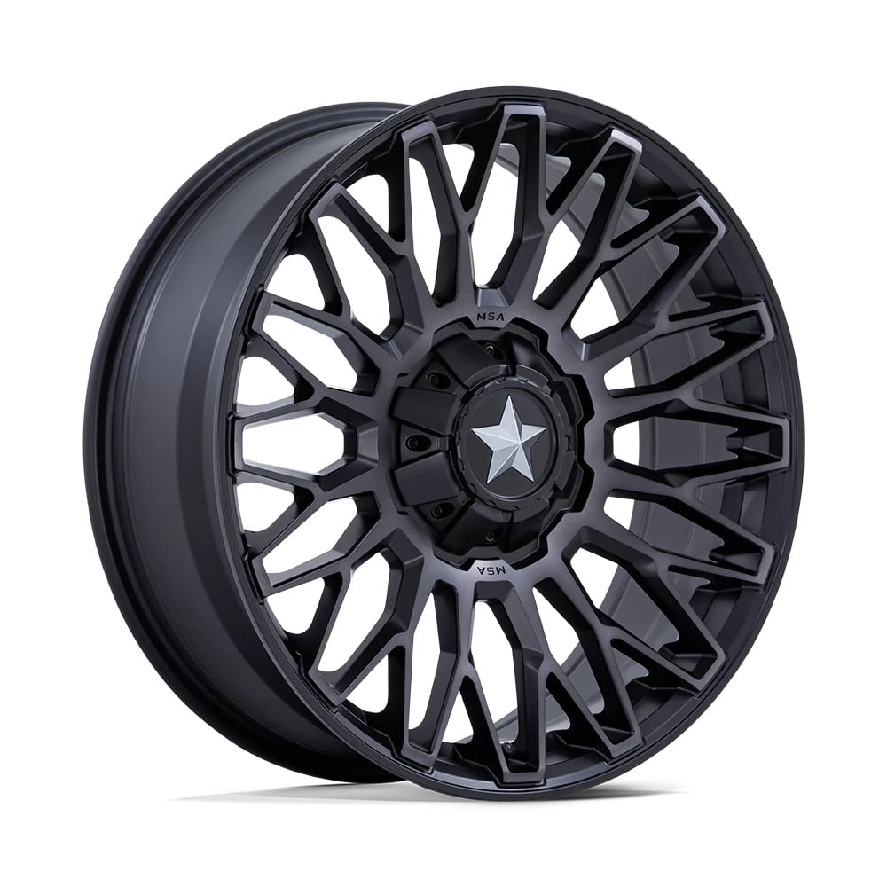 MSA M50 Clubber 14x7 ATV Wheel-Matte Black DDT (4/137+4/156) +10mm ...