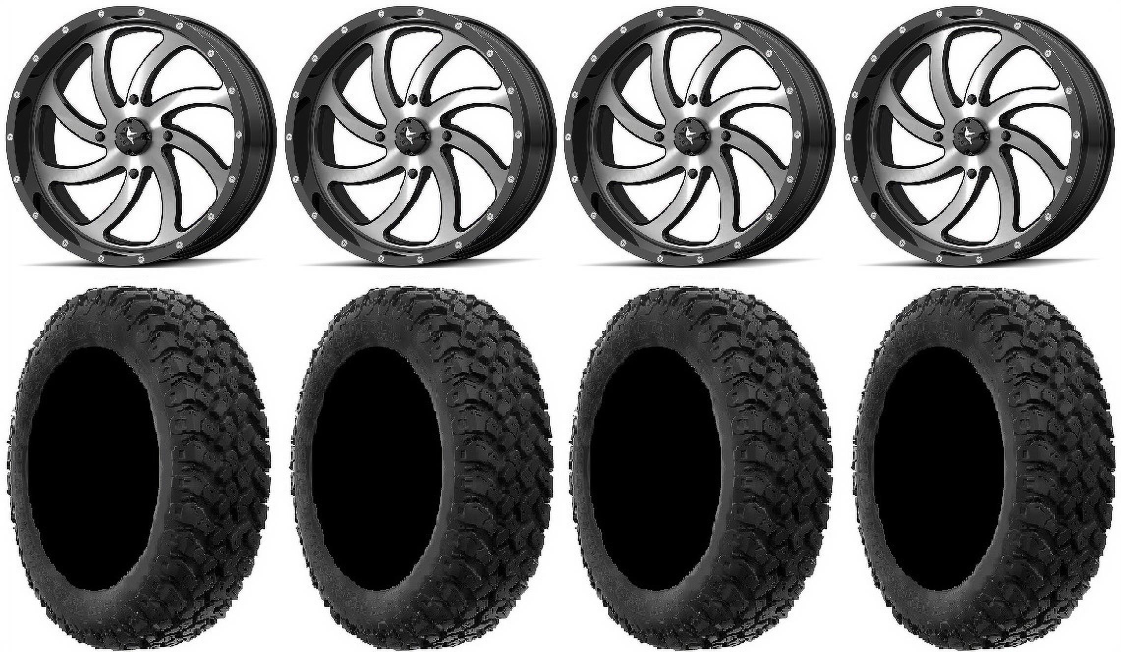 MSA Mach Switch 20" UTV Wheels 34" MotoHammer Tires Polaris RZR XP 1000 ...