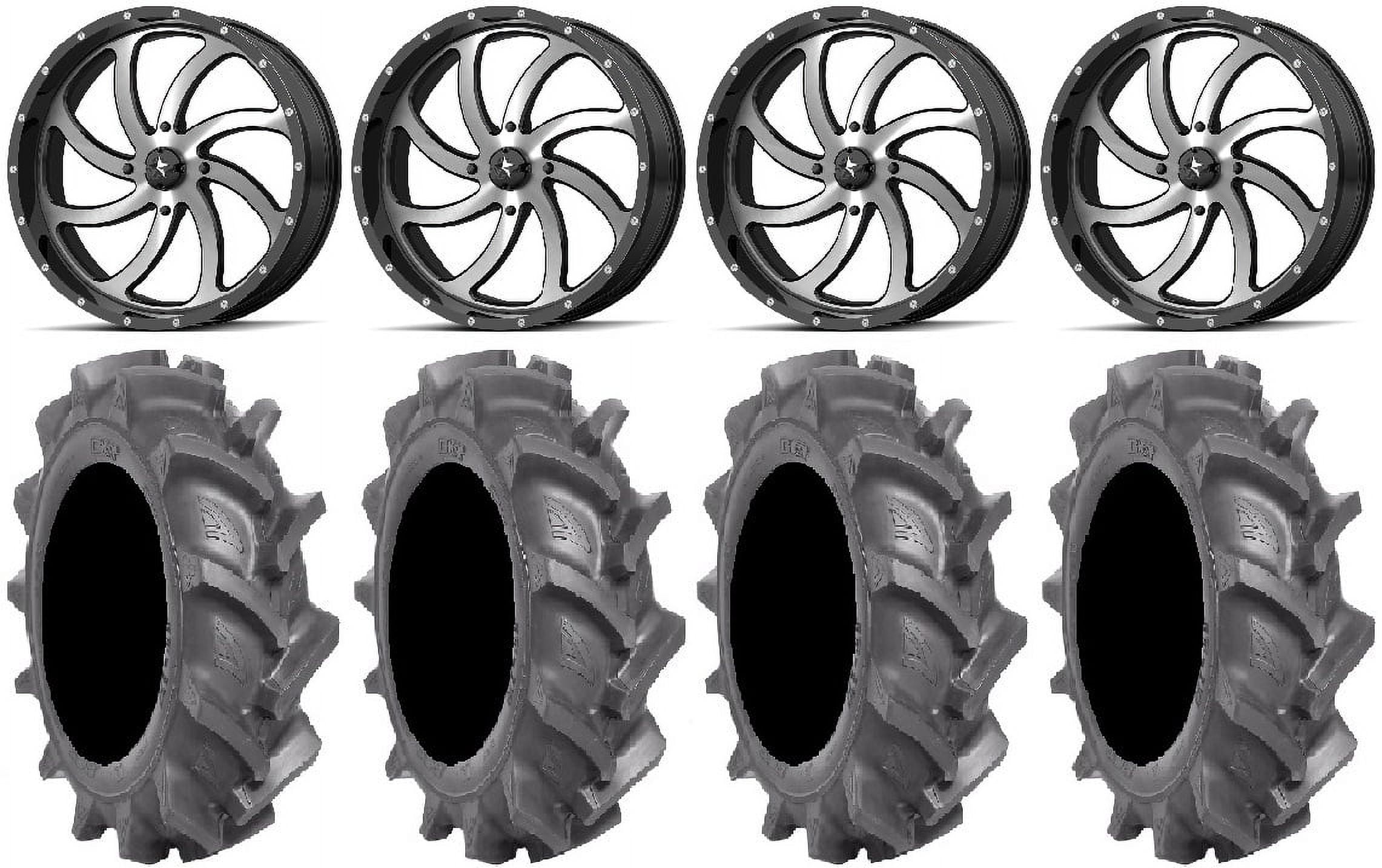 MSA Mach Switch 22" Wheels 35" BKT AT 171 Tires Can-Am Maverick X3 ...