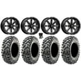 MSA Milled Boxer 14" Wheels 30" Carnivore R/T Tires Sportsman RZR ...