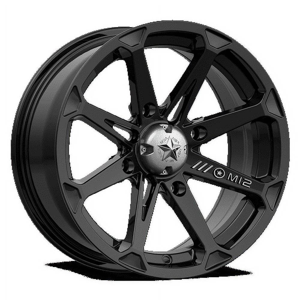 MSA Offroad Wheels Aluminum Rim M12 DIESEL 18X7in Gloss Black Finish ...