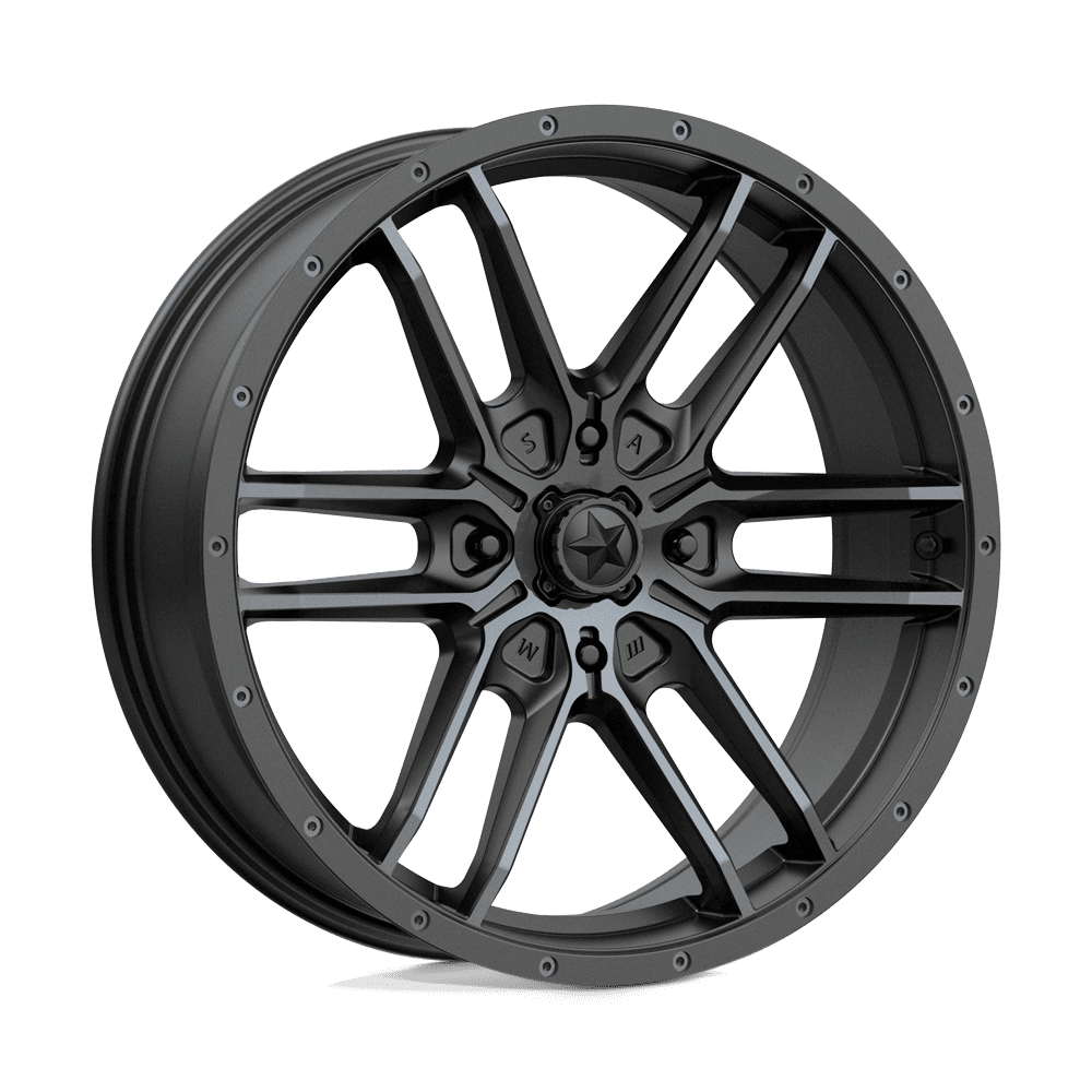 MSA Offroad Wheels Cast Aluminum Rim MA43 20X7 4X156 S-BLK TTCC 10MM ...