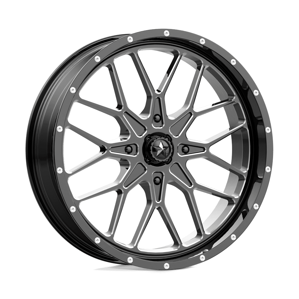 MSA Offroad Wheels Cast Aluminum Rim MA45 14X7 4X110 G-BLK MILL 10MM ...