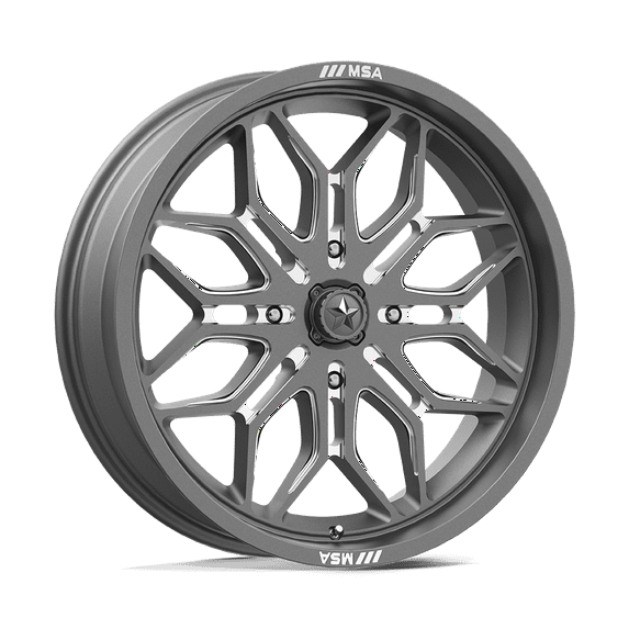 MSA Offroad Wheels Cast Aluminum Rim MA47 24X7 4X156 GNMTL-MILL 10MM ...