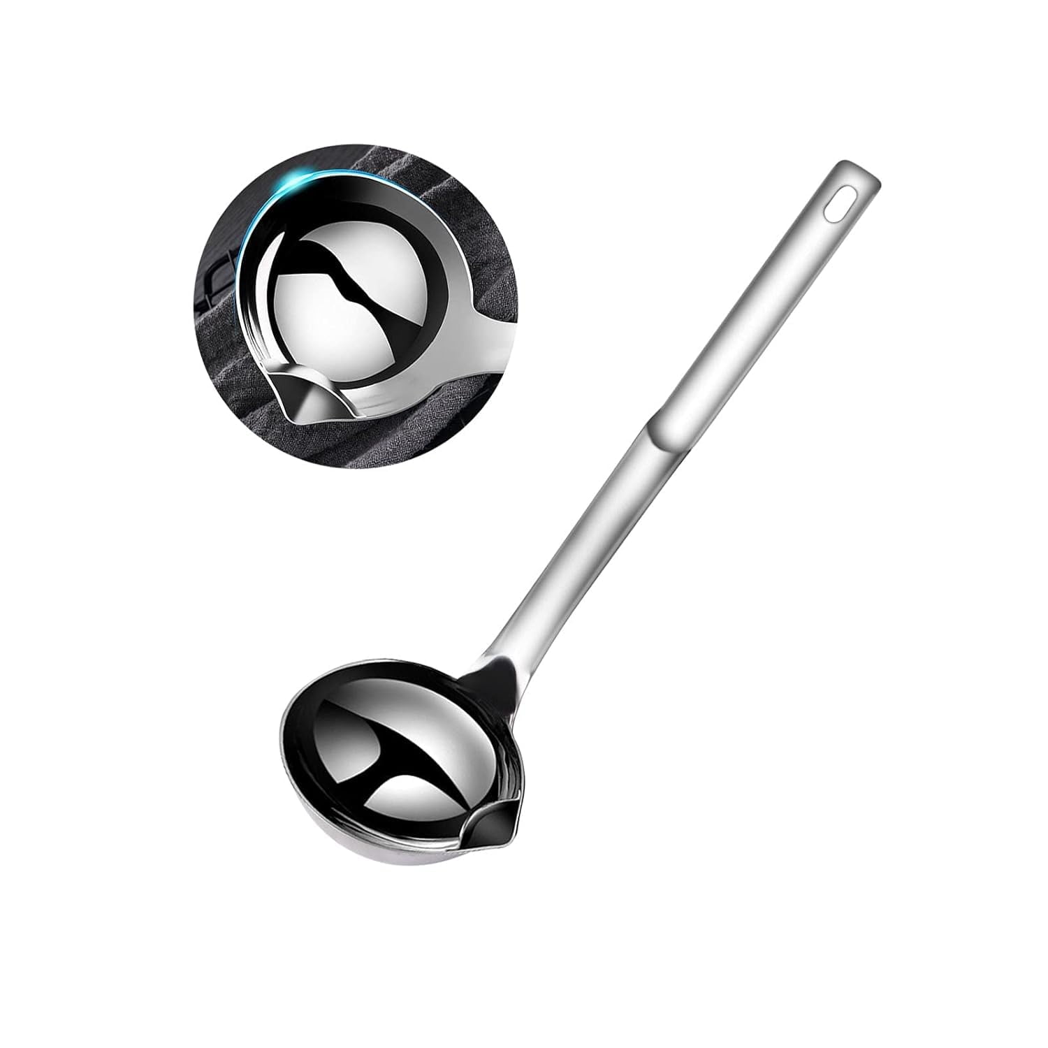 MSA Oil Separator Spoon Stainless Steel Oil Separator Soup Ladle Gravy ...