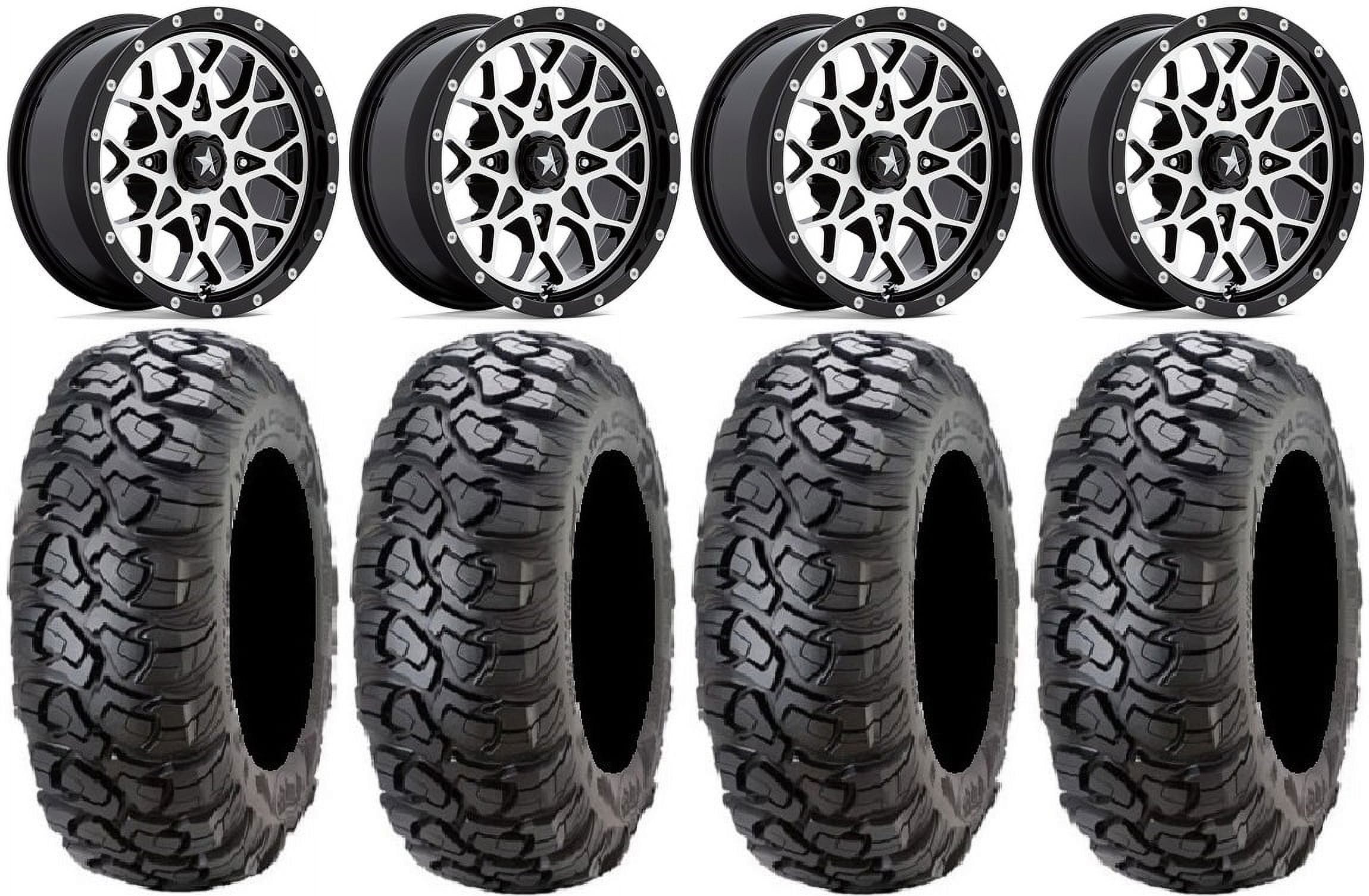 MSA Portal 15" Wheels Machined 32" Ultracross Tires Sportsman RZR ...
