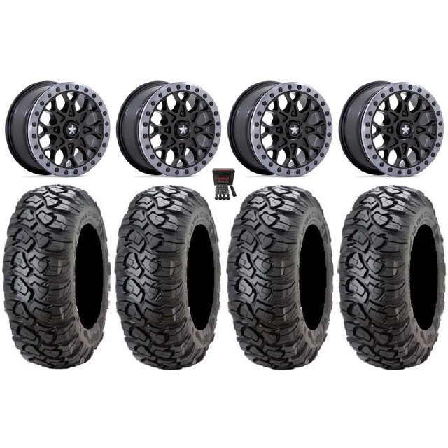 MSA Portal Beadlock 15" Wheels Black 32" Ultracross Tires Can-Am ...