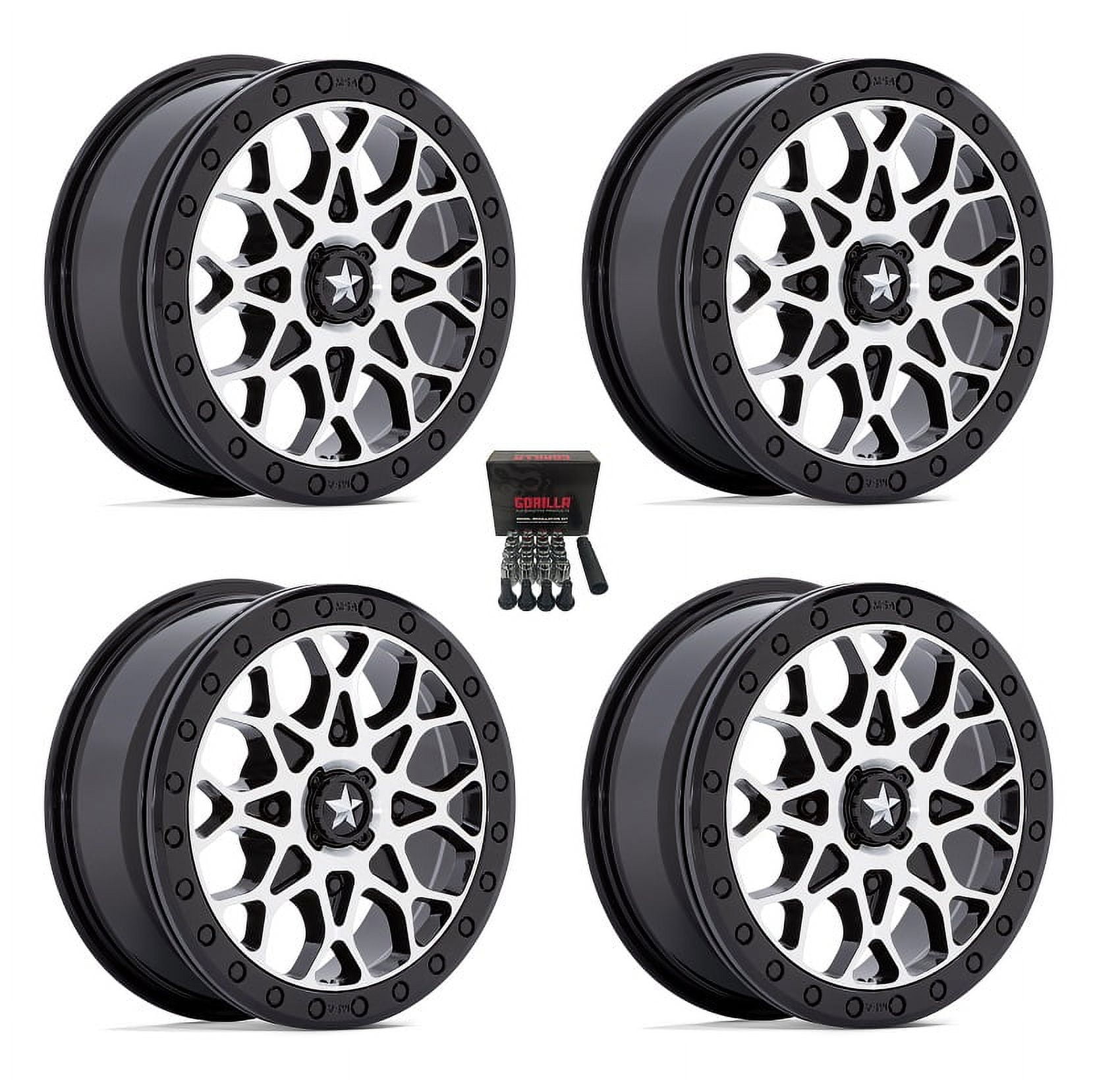 MSA Portal Beadlock 15" Wheels Machined Can-Am Maverick X3 / Honda ...