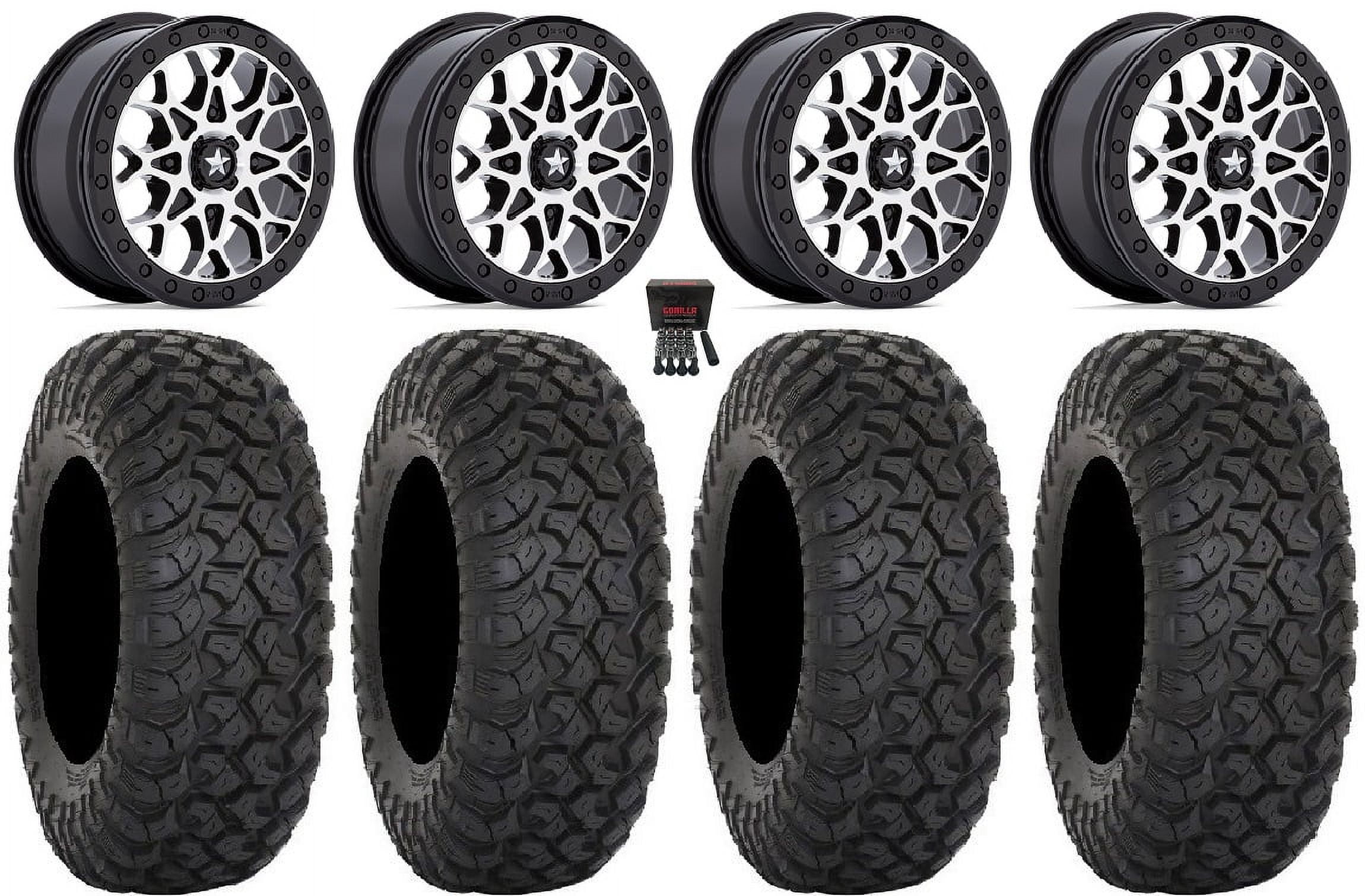 MSA Portal Beadlock 15" Wheels Mh 32" RT320 Tires Yamaha Viking ...