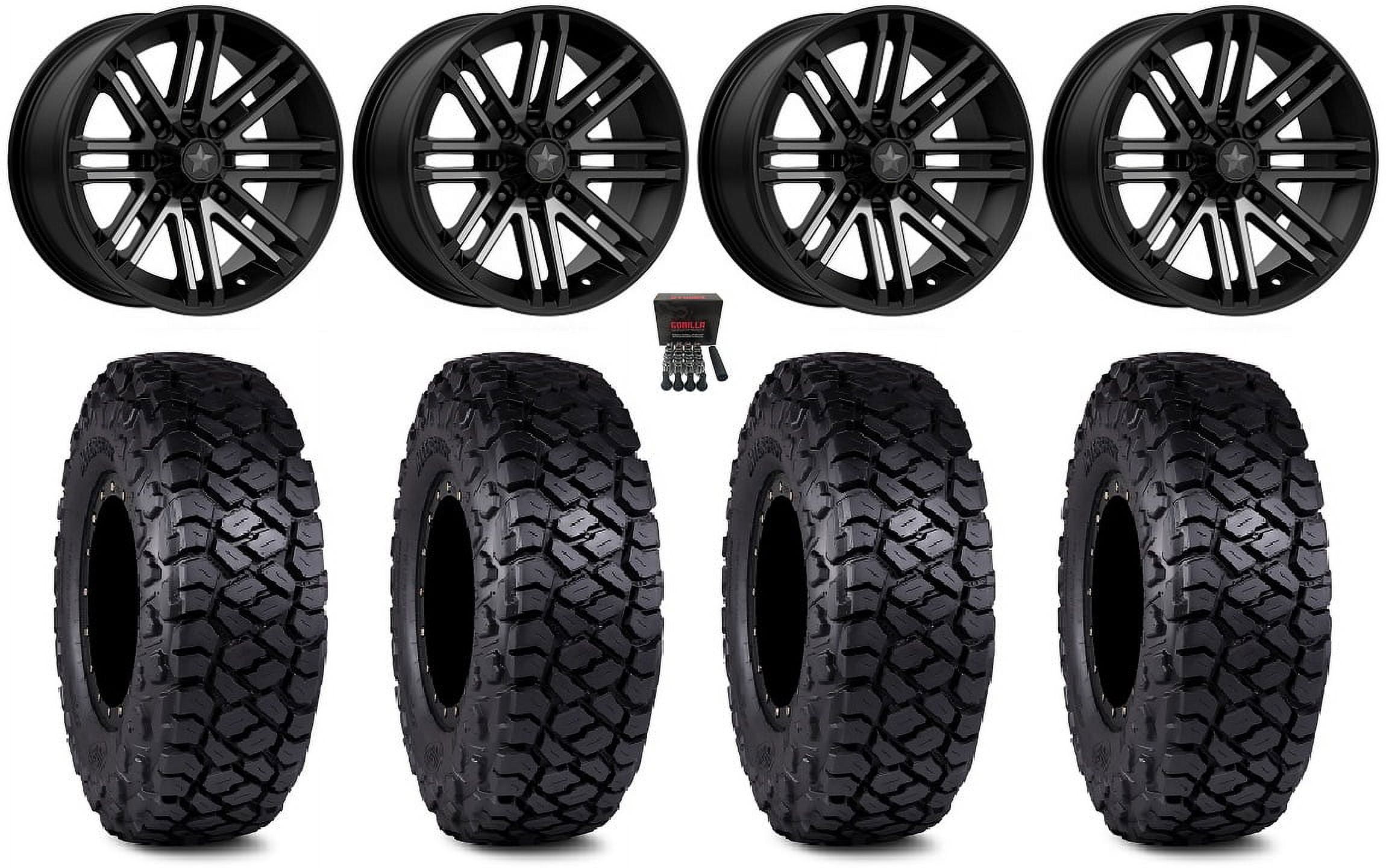 MSA Rogue 15" Wheels Black 32" Intersect Tires Can-Am Maverick X3 ...