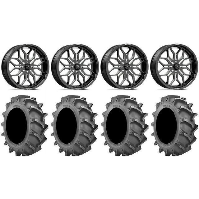 MSA Sniper 18" Wheels Milled 33x8 (4ply) BKT 171 Tires Can-Am Commander ...