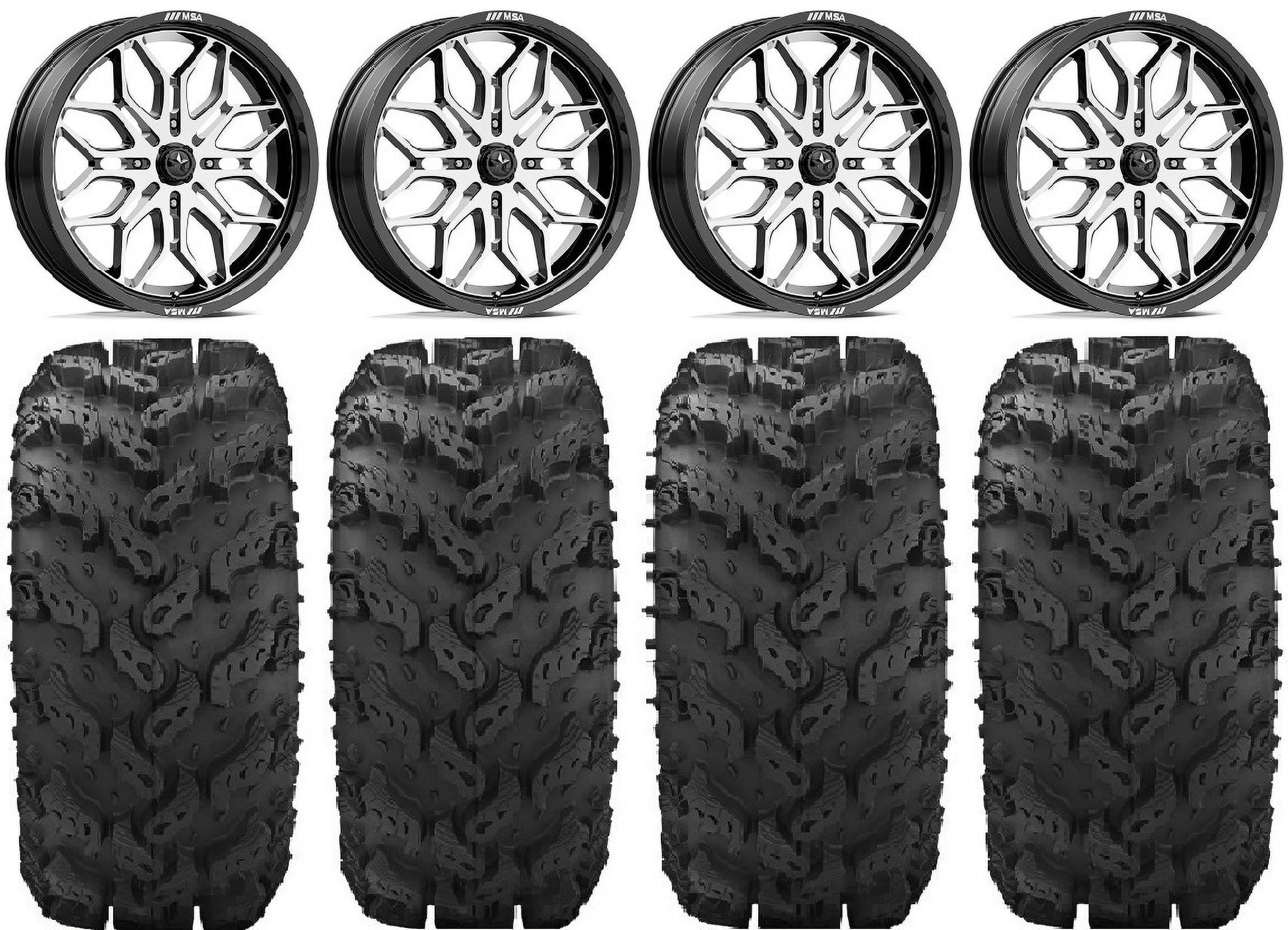 MSA Sniper 20" Wheels Gunmetal 30" Reptile Tires Polaris RZR XP 1000 ...