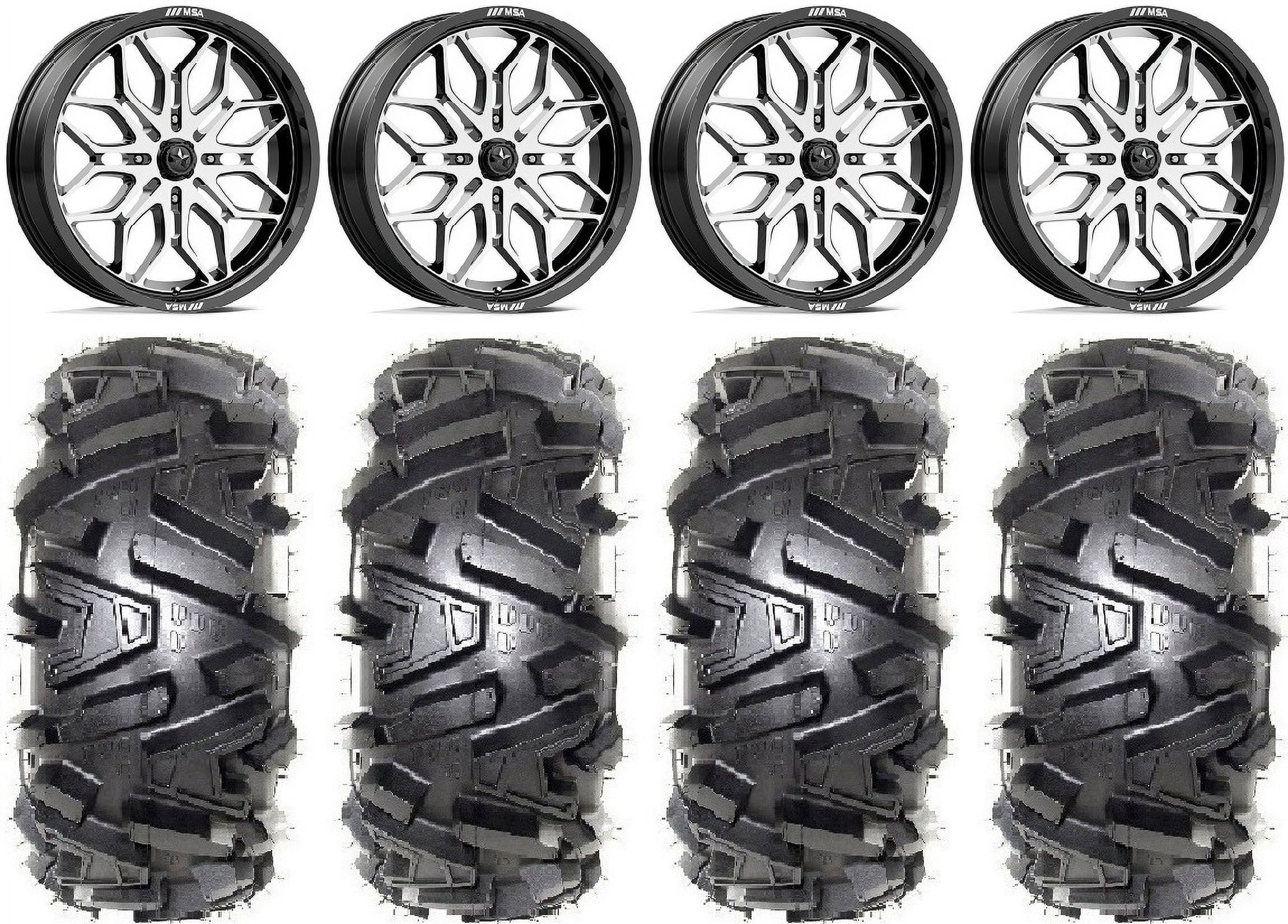 MSA Sniper 20" Wheels Gunmetal 34" Moto MTC Tires Can-Am Commander ...