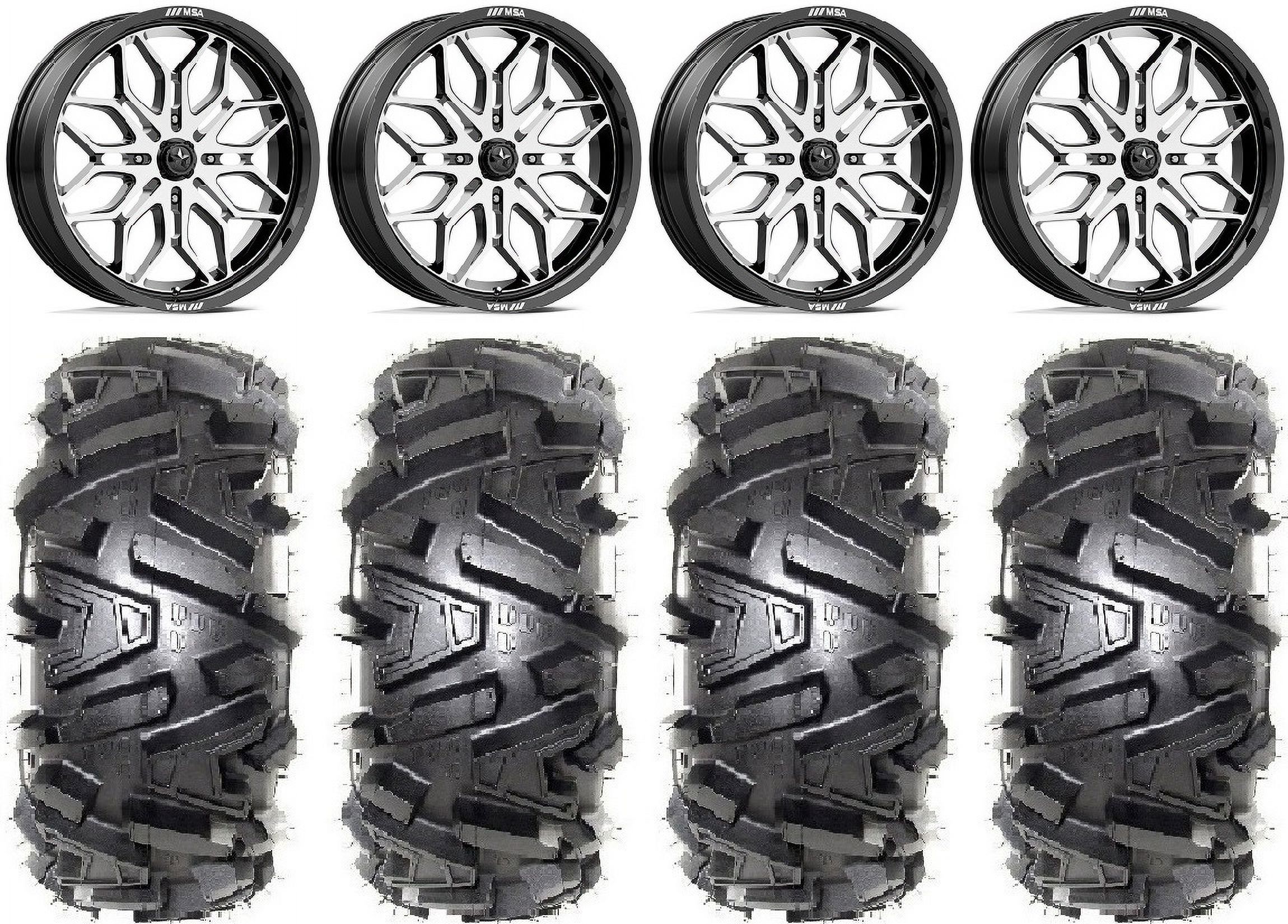 MSA Sniper 20" Wheels Gunmetal 34" Moto MTC Tires Can-Am Maverick X3 ...