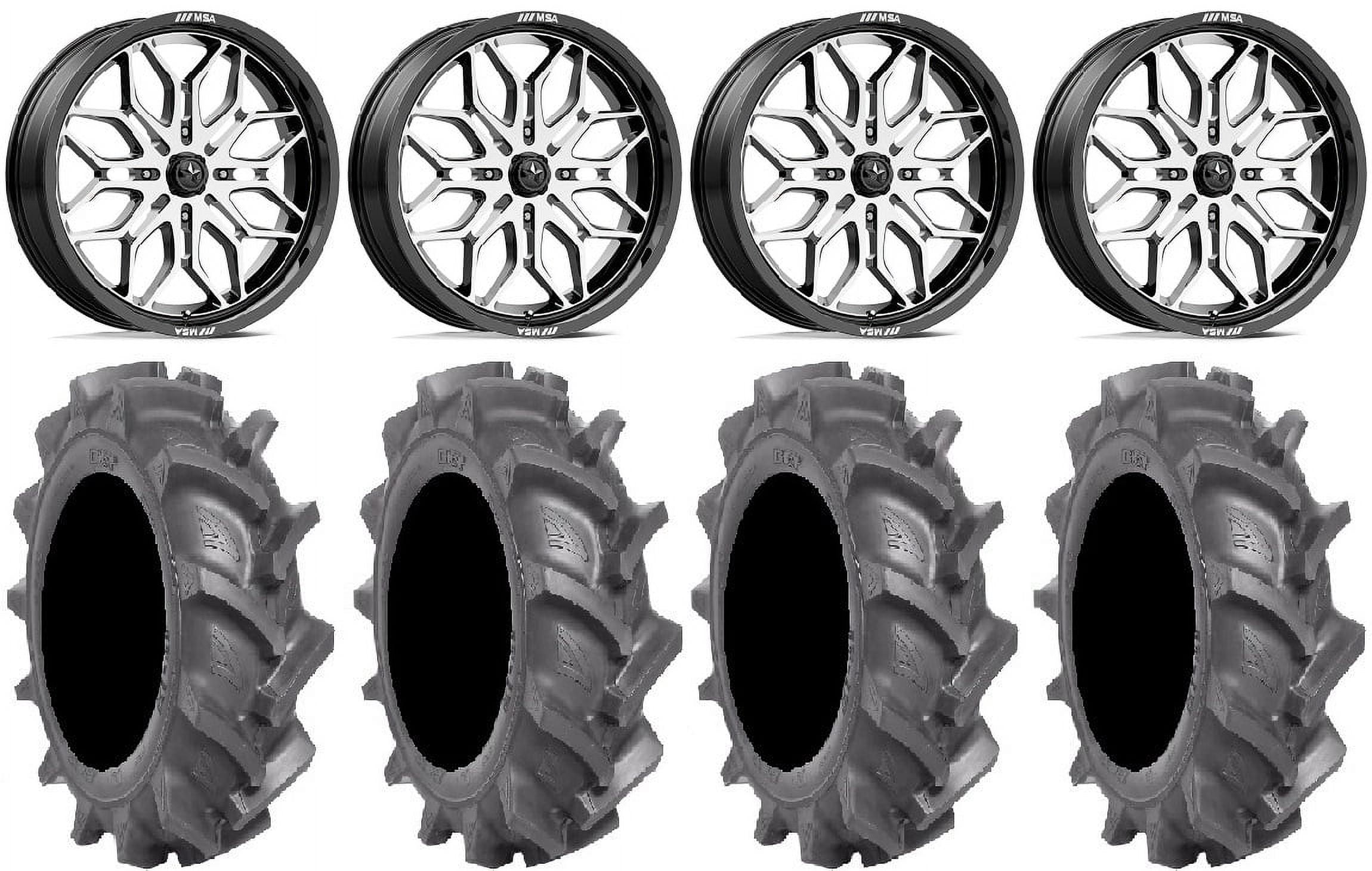 MSA Sniper 22" Wheels Gunmetal 35" BKT AT 171 Tires Polaris RZR XP 1000 / PRO XP / Ranger XP 900 ...