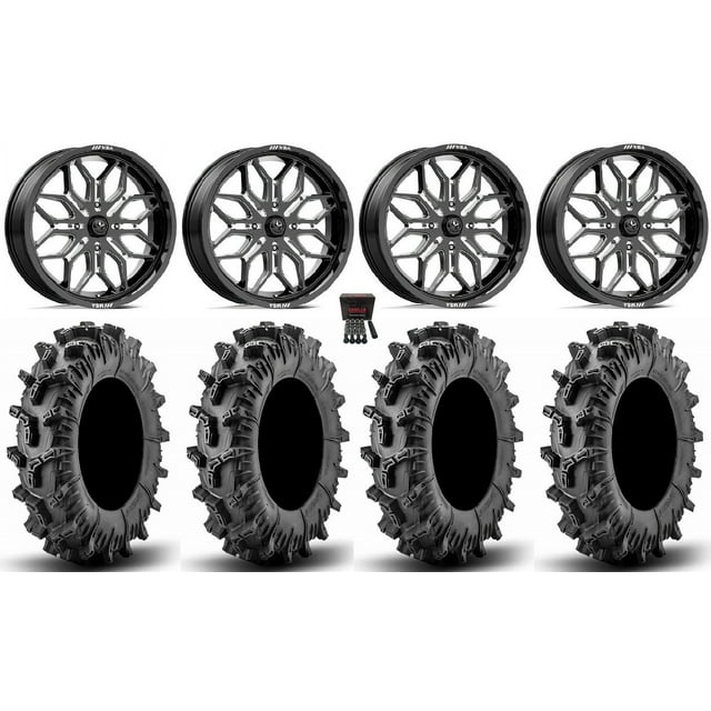 MSA Sniper 22" Wheels Milled 42" Terminator Max Tires Sportsman RZR ...