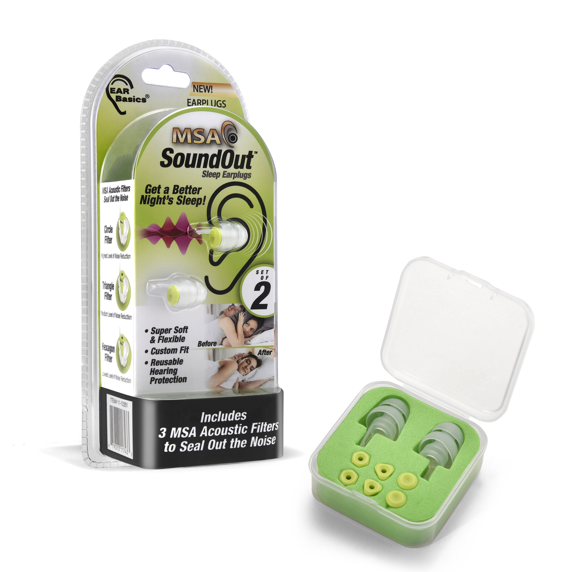 Surefire EarPro Sonic Defender Ear Plug, Clear Large - Walmart.com