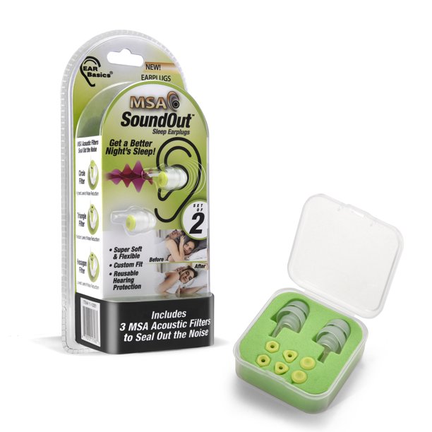 MSA SoundOut™ Sleep Earplugs | MSA Acoustic Fliters Seal Out the Noise ...