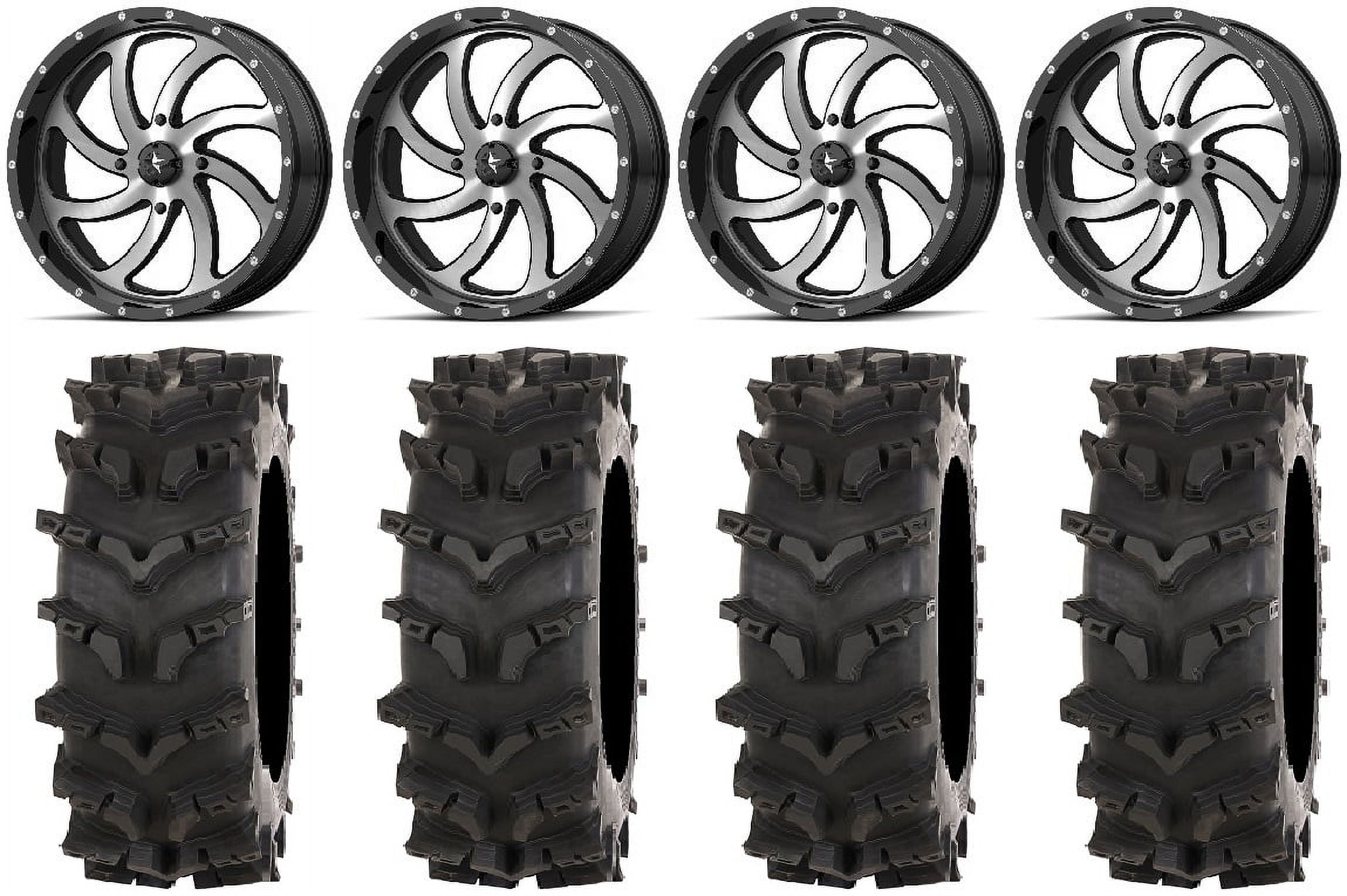MSA Switch 20" Wheels Mach 35" Out&Back Max'd Tires Sportsman RZR ...