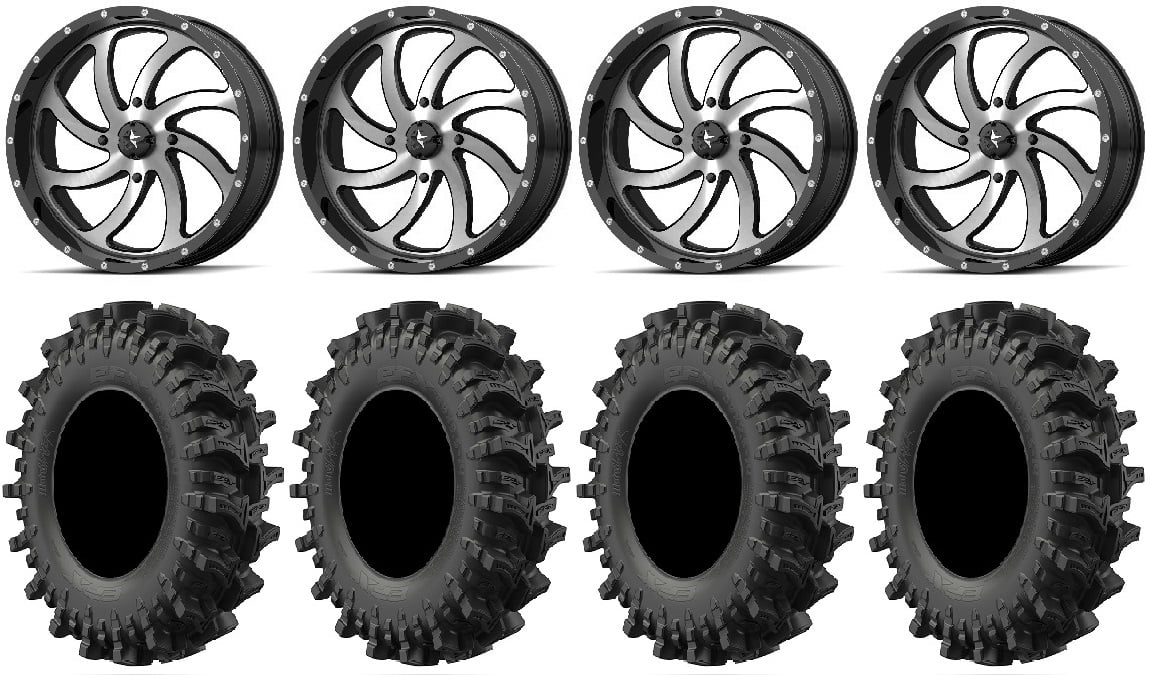 MSA Switch 20" Wheels Machined 33" MotoSlayer Tires Sportsman RZR ...