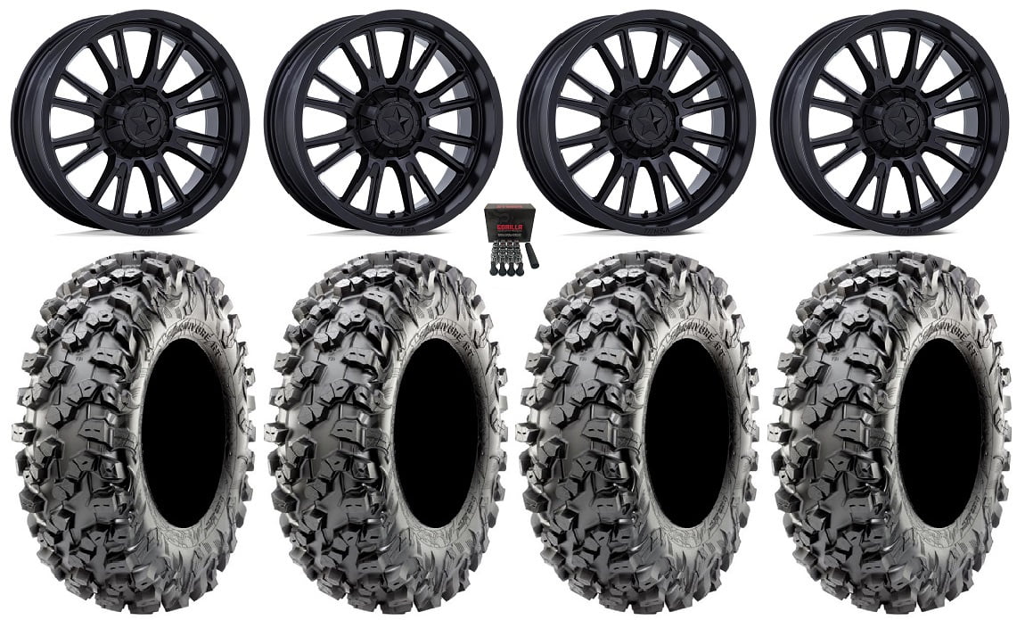 MSA ThunderLips 14" Wheels Black 30" Carnivore R/T Tires Can-Am ...