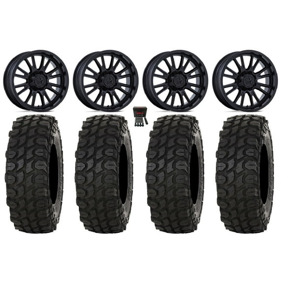 MSA ThunderLips 14" Wheels Black 32" XComp ATR Tires Can-Am Commander ...