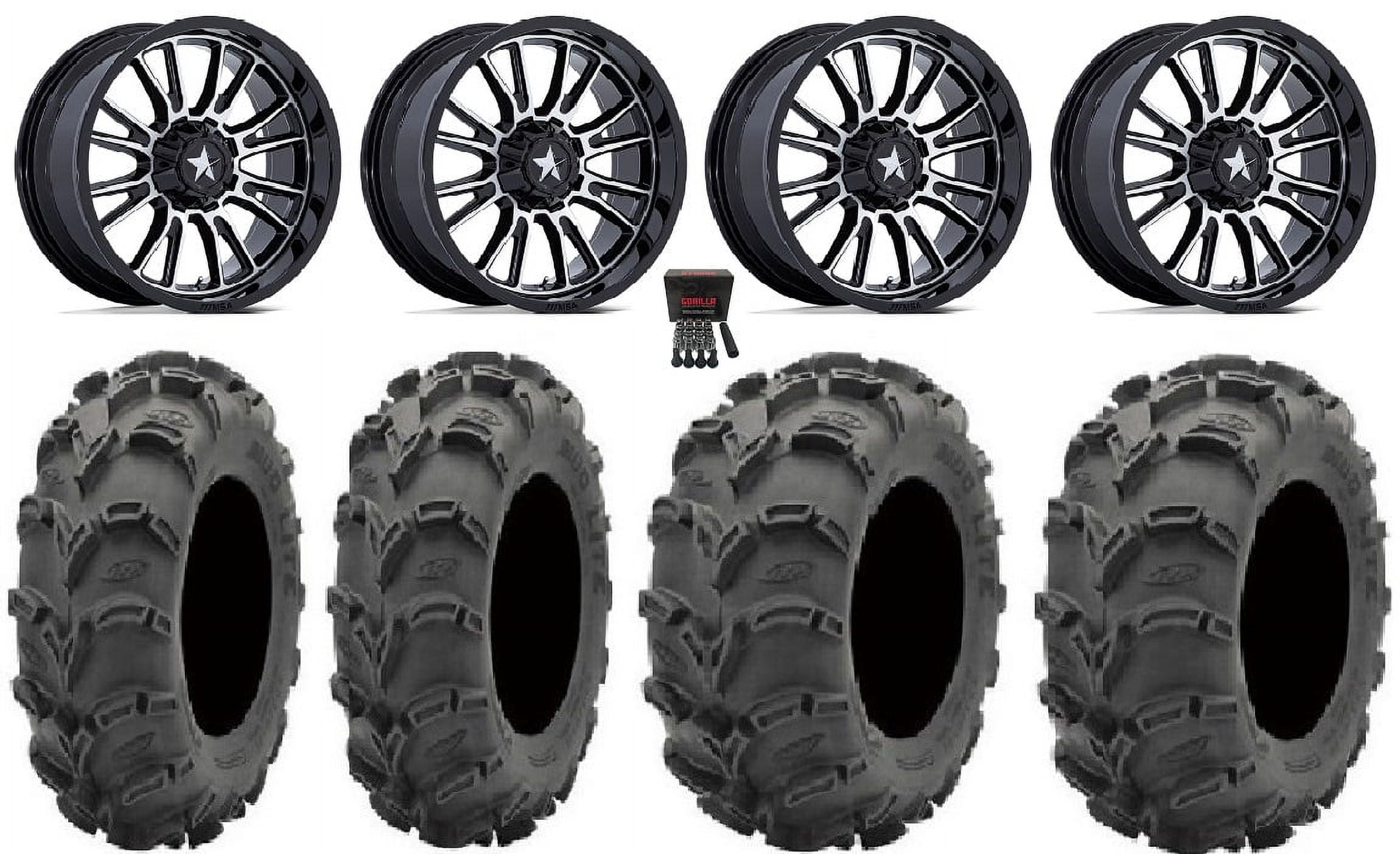 MSA ThunderLips 14" Wheels Machined 27" Mud Lite XL Tires Can-Am ...