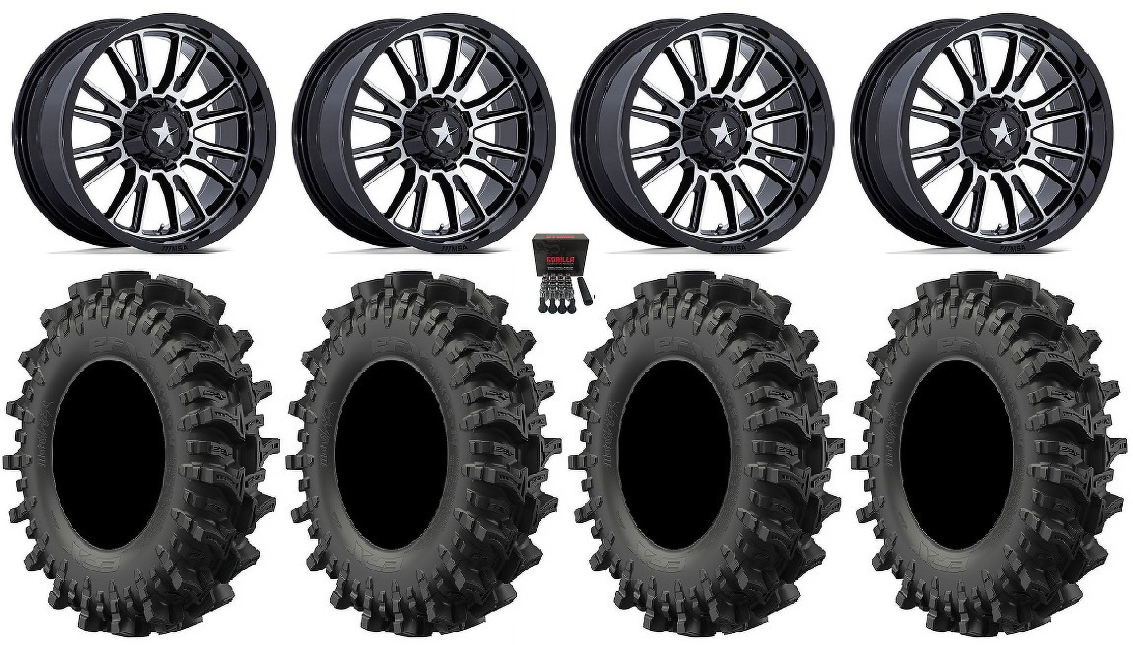 MSA ThunderLips 14" Wheels Machined 28" MotoSlayer Tires Can-Am ...