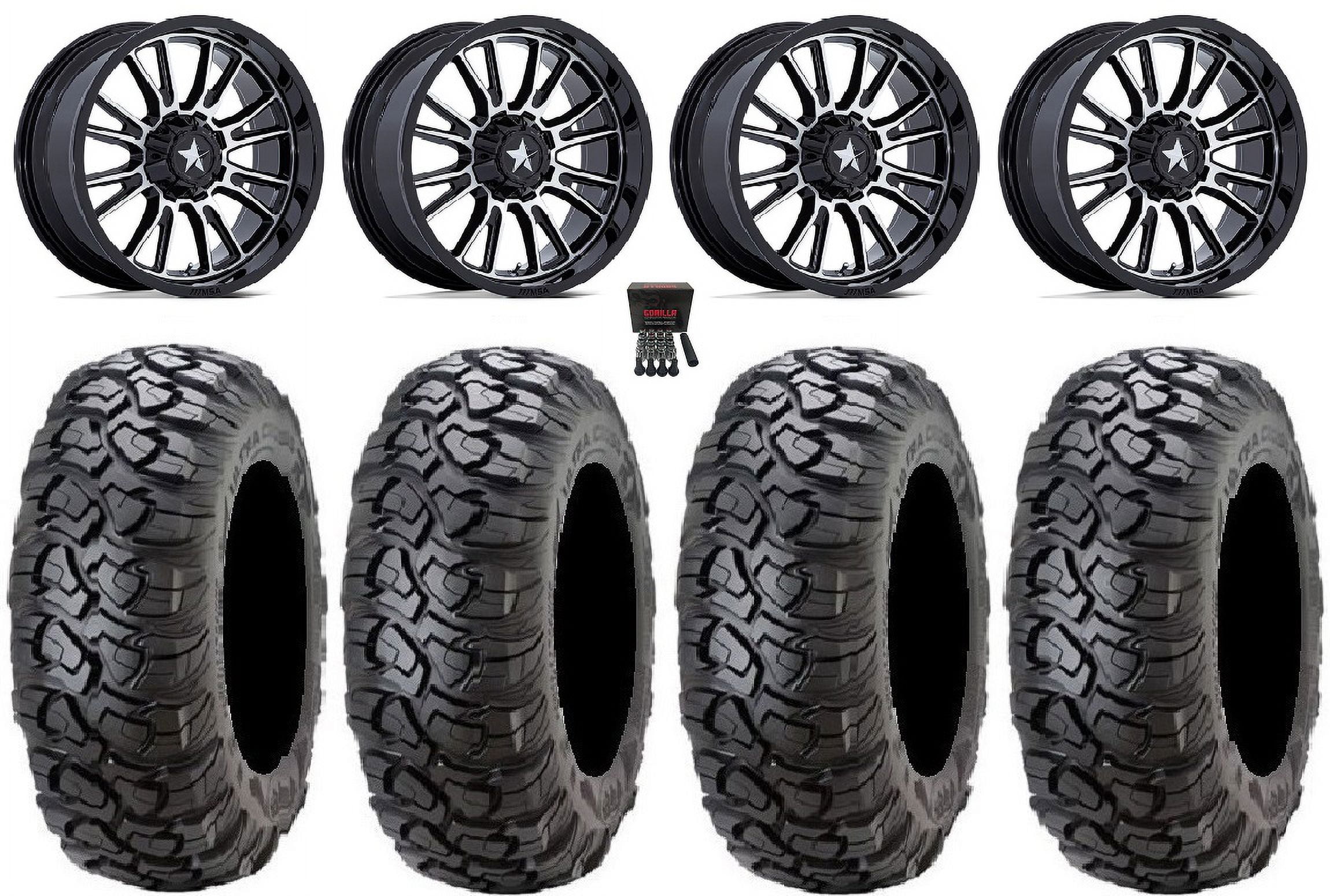 MSA ThunderLips 14" Wheels Machined 28" Ultracross Tires Can-Am ...