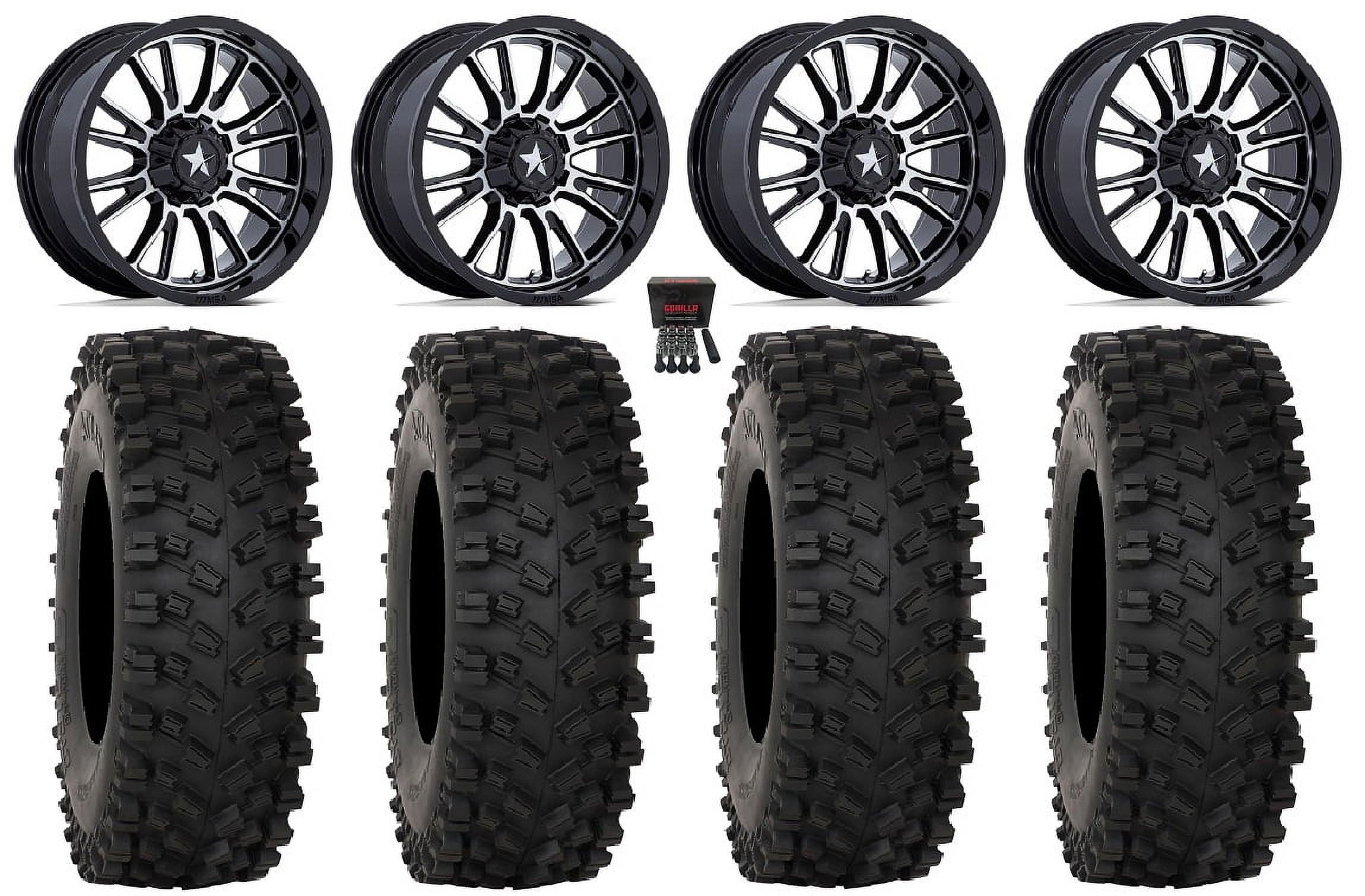 MSA ThunderLips 14" Wheels Machined 30" ATX470 Tires Can-Am Commander ...