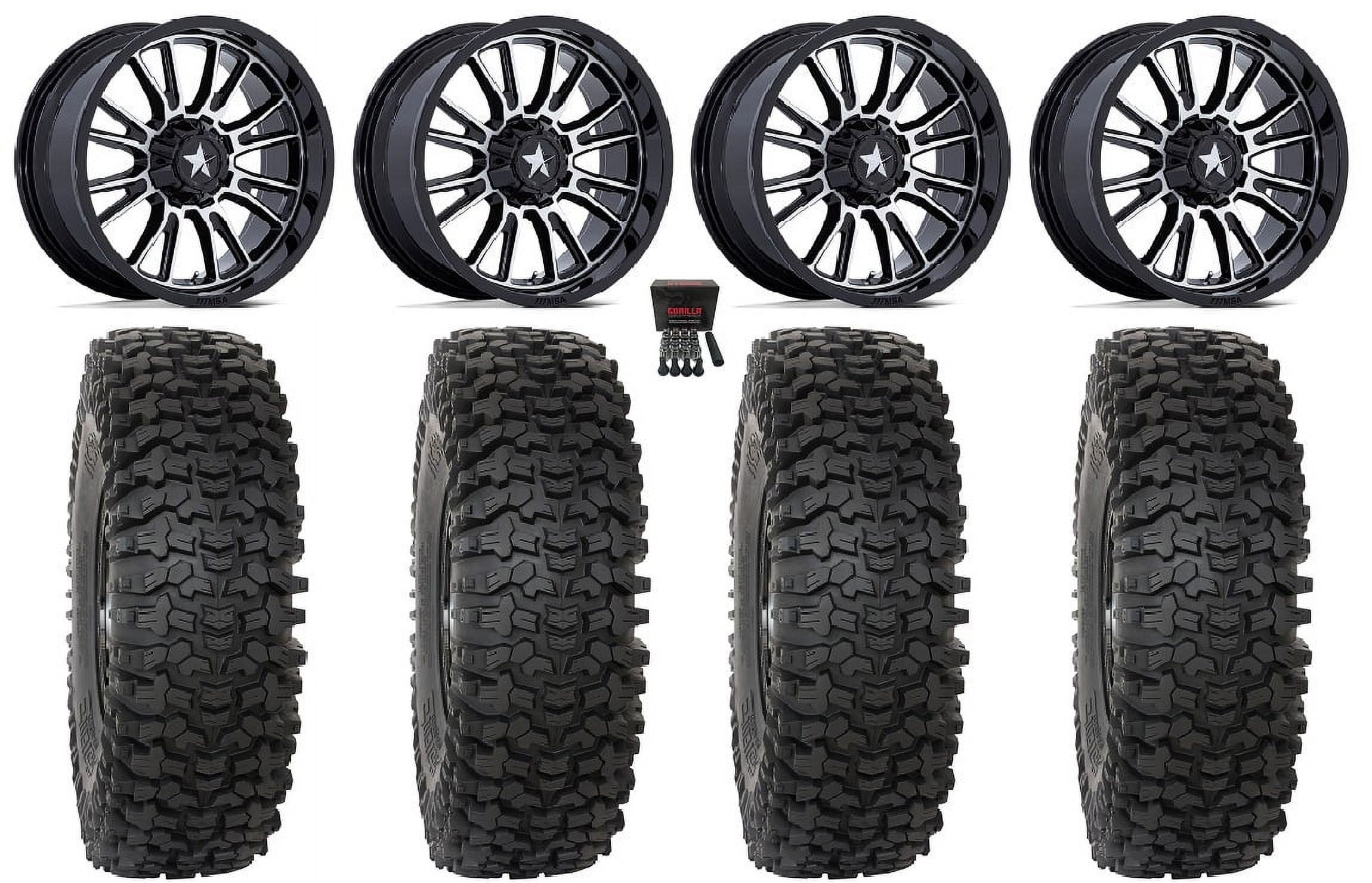 MSA ThunderLips 14" Wheels Machined 30" RC500 Tires Can-Am Commander ...