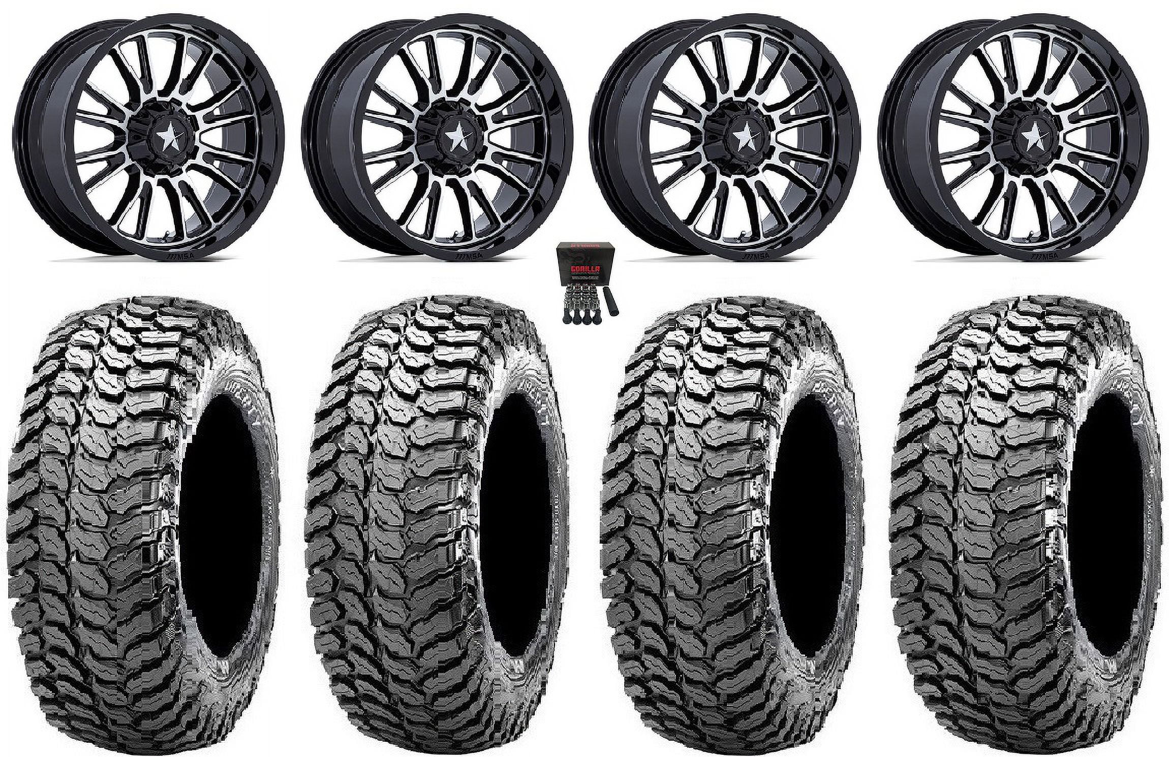 MSA ThunderLips 14" Wheels Machined 32" Liberty Tires Can-Am Commander ...