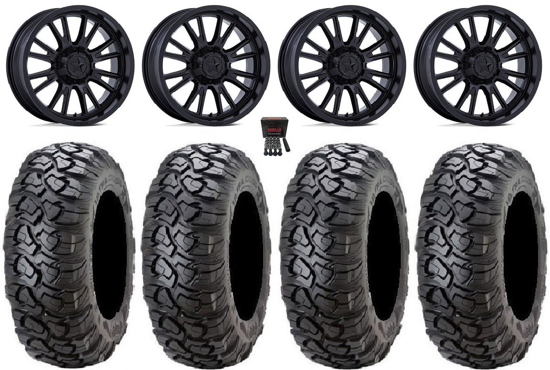 MSA ThunderLips 15" Wheels Black 31" Ultracross Tires Polaris RZR XP ...