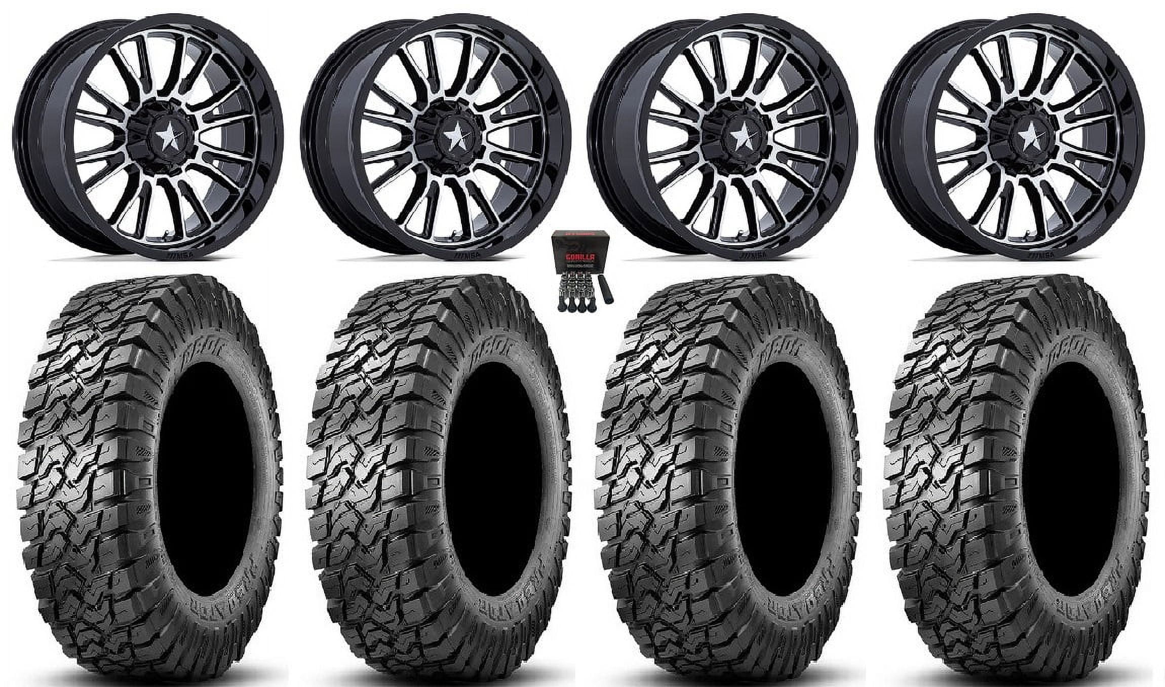 MSA ThunderLips 15" Wheels Machined 32" Predator Tires Polaris RZR XP ...