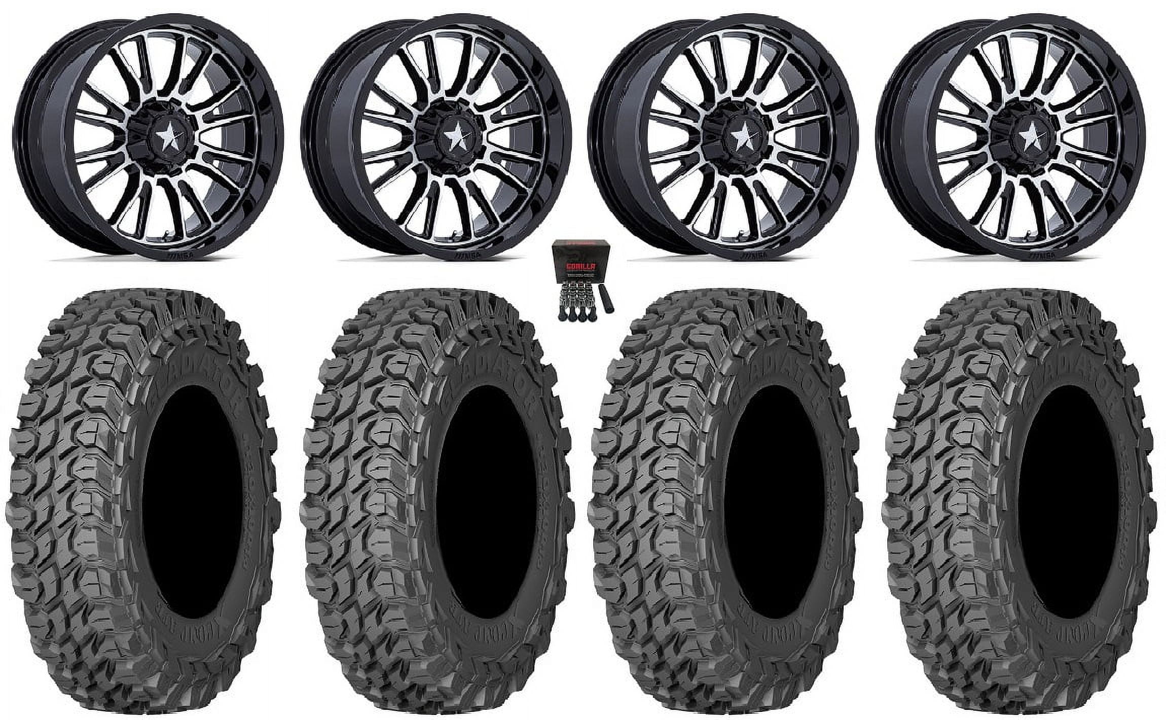 MSA ThunderLips 15" Wheels Machined 32" X Comp ATR Tires Can-Am ...