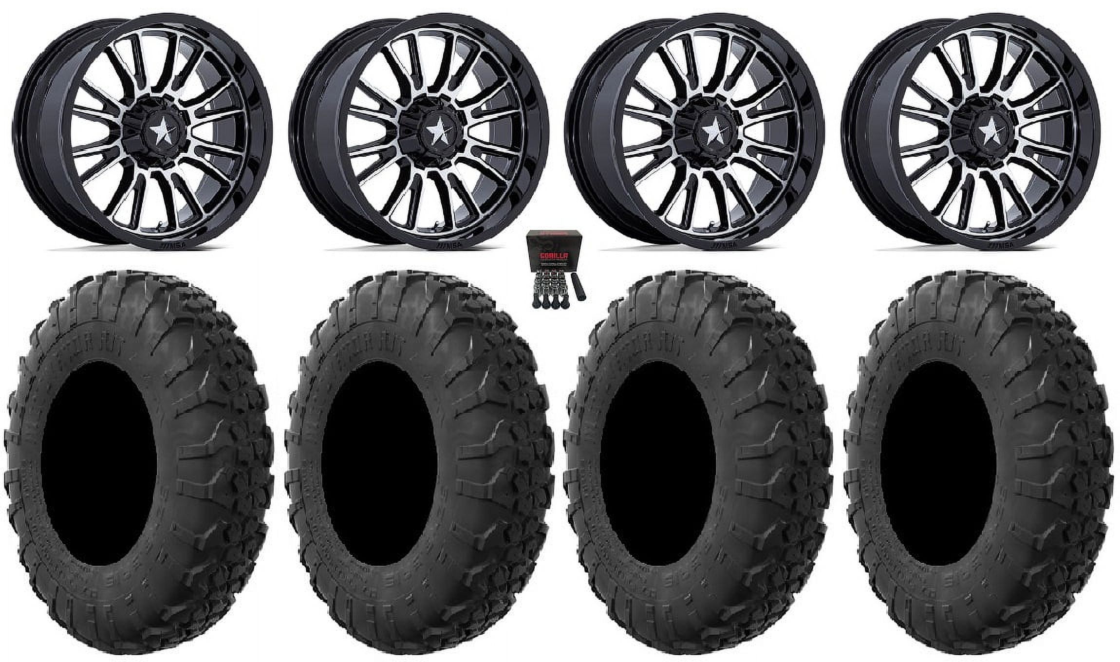 MSA ThunderLips 15" Wheels Machined 35" MotoVator R/T Tires Can-Am ...