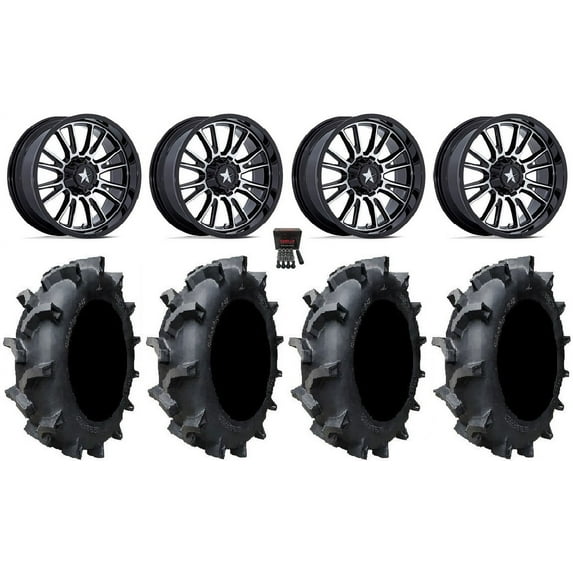 MSA ThunderLips 20" Wheels Machined 35" Interforce 628 Tires Polaris ...