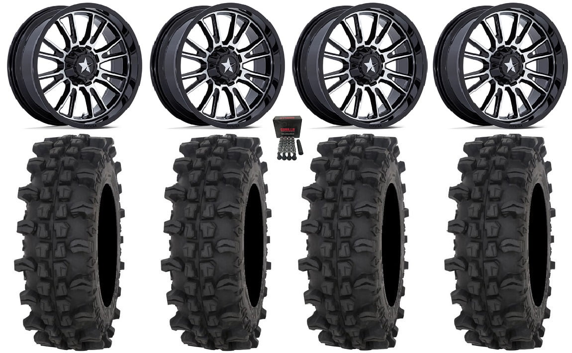 MSA ThunderLips 20" Wheels Mh 35" ACP Tires Polaris RZR Turbo R & Pro R ...