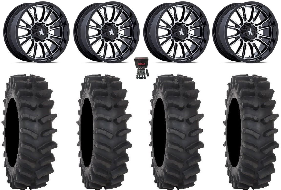 MSA ThunderLips 20" Wheels Mh 36" XM310R Tires Polaris RZR Turbo R ...