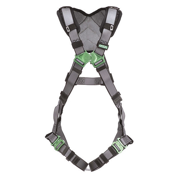 MSA V-FIT Harness, Quick-Connect Leg Straps, Medium, Back D-Ring - 1 EA ...