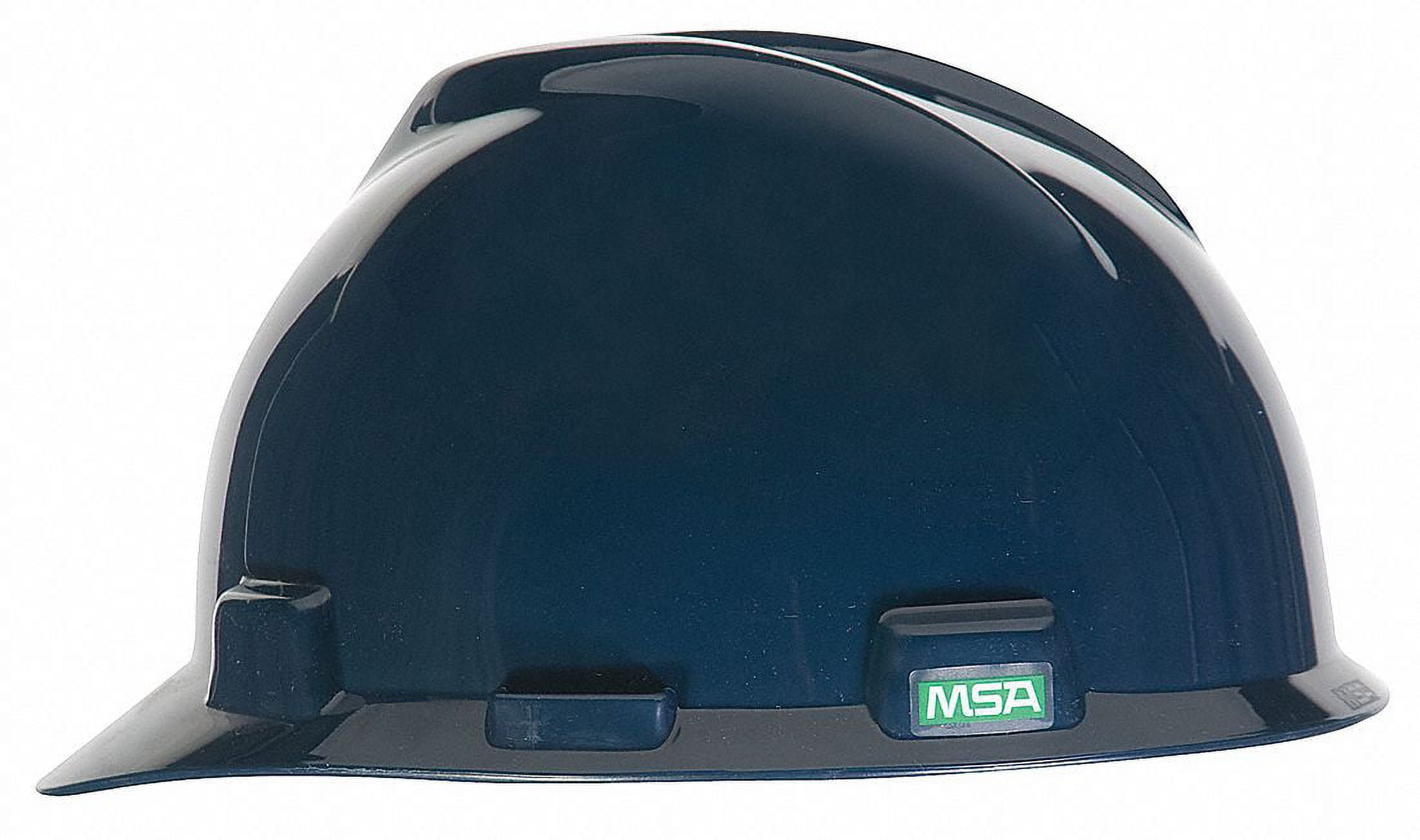 MSA V-Gard Slotted Caps, 4 Point Ratchet, Cap, Dark Blue - 1 EA (454 ...