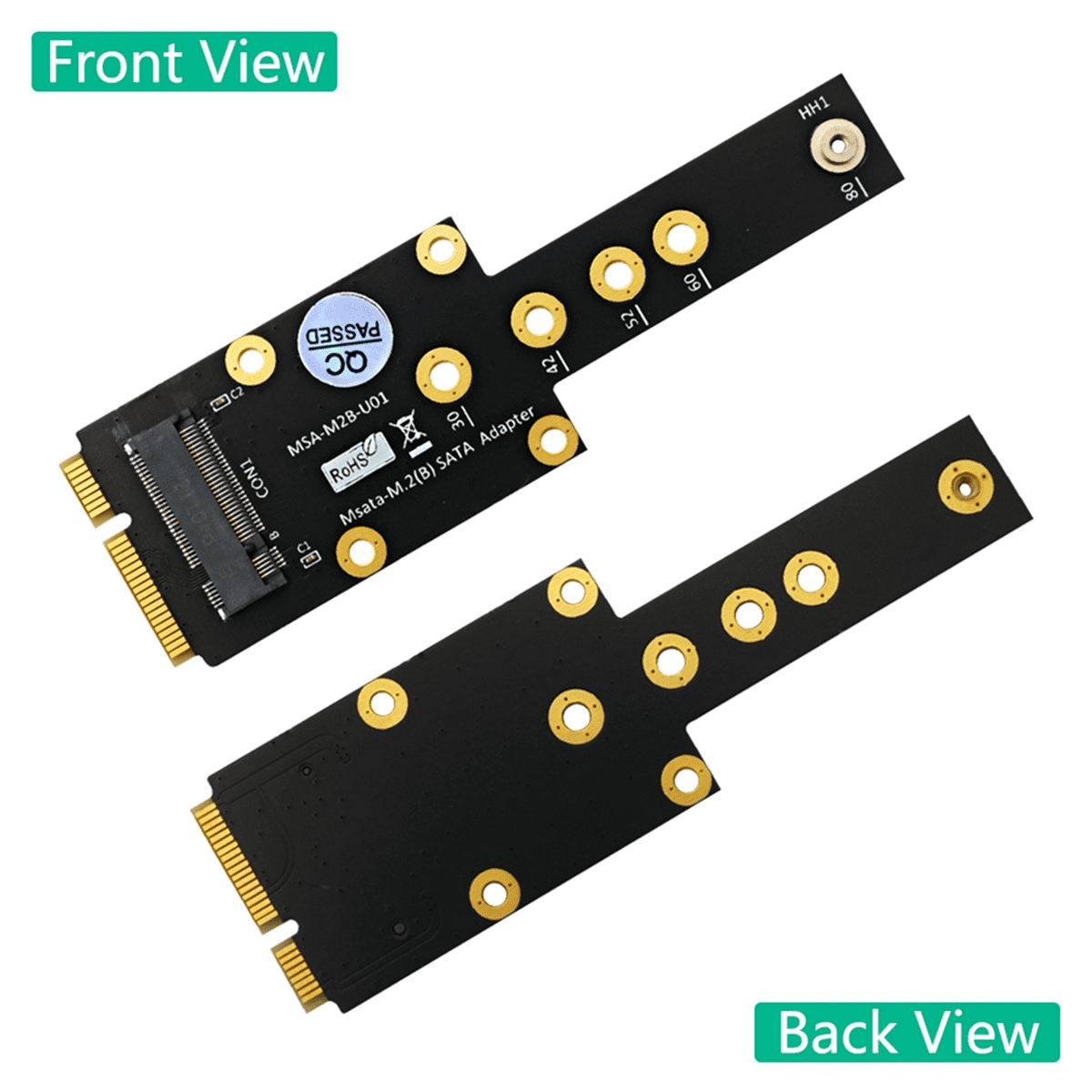 MSATA to M.2 Key B Adapter M.2 SSD to MSATA Adapter - Walmart.com