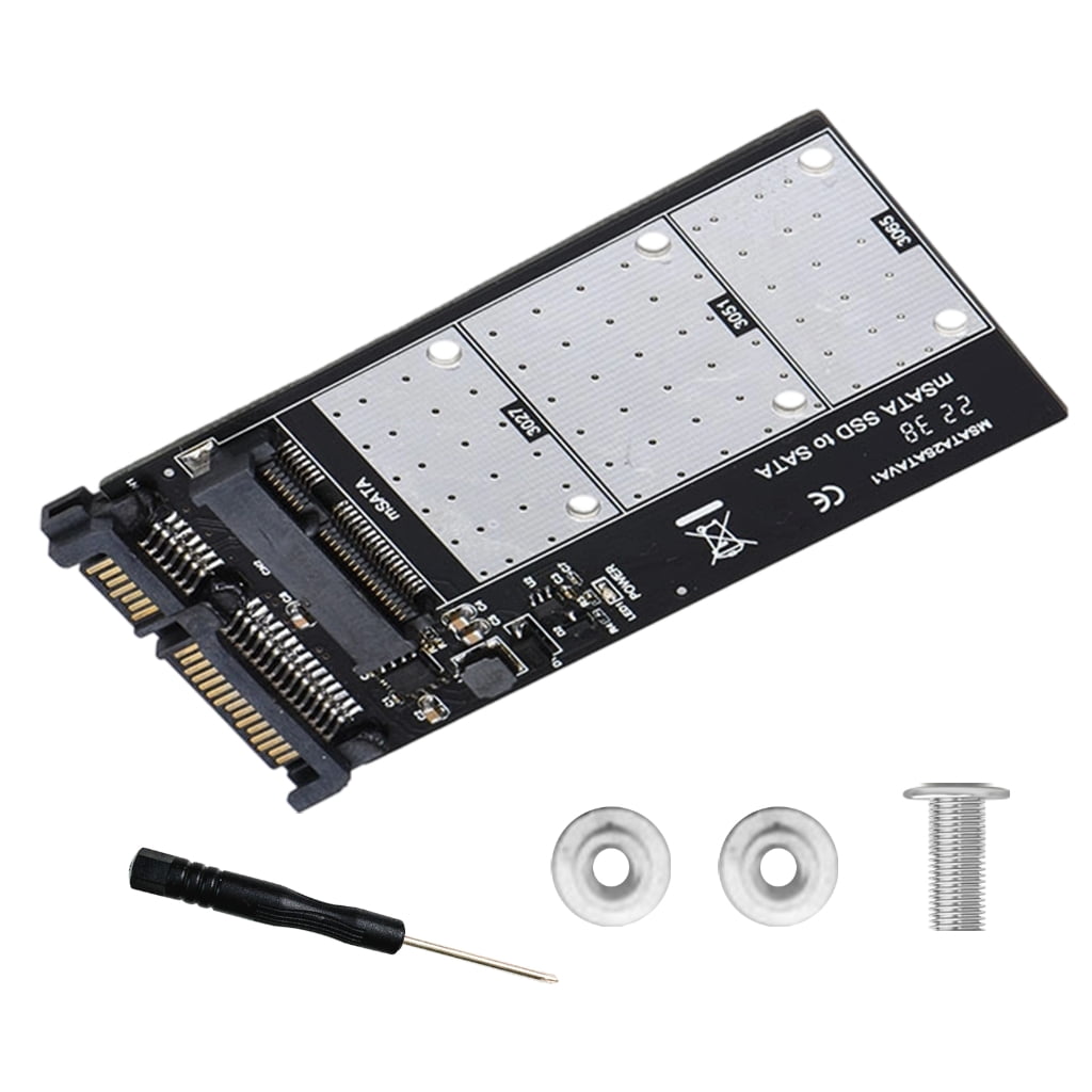 MSATA to SATAs Adapter mSATA 7Pin SATAs Converters Card Full-high Half ...