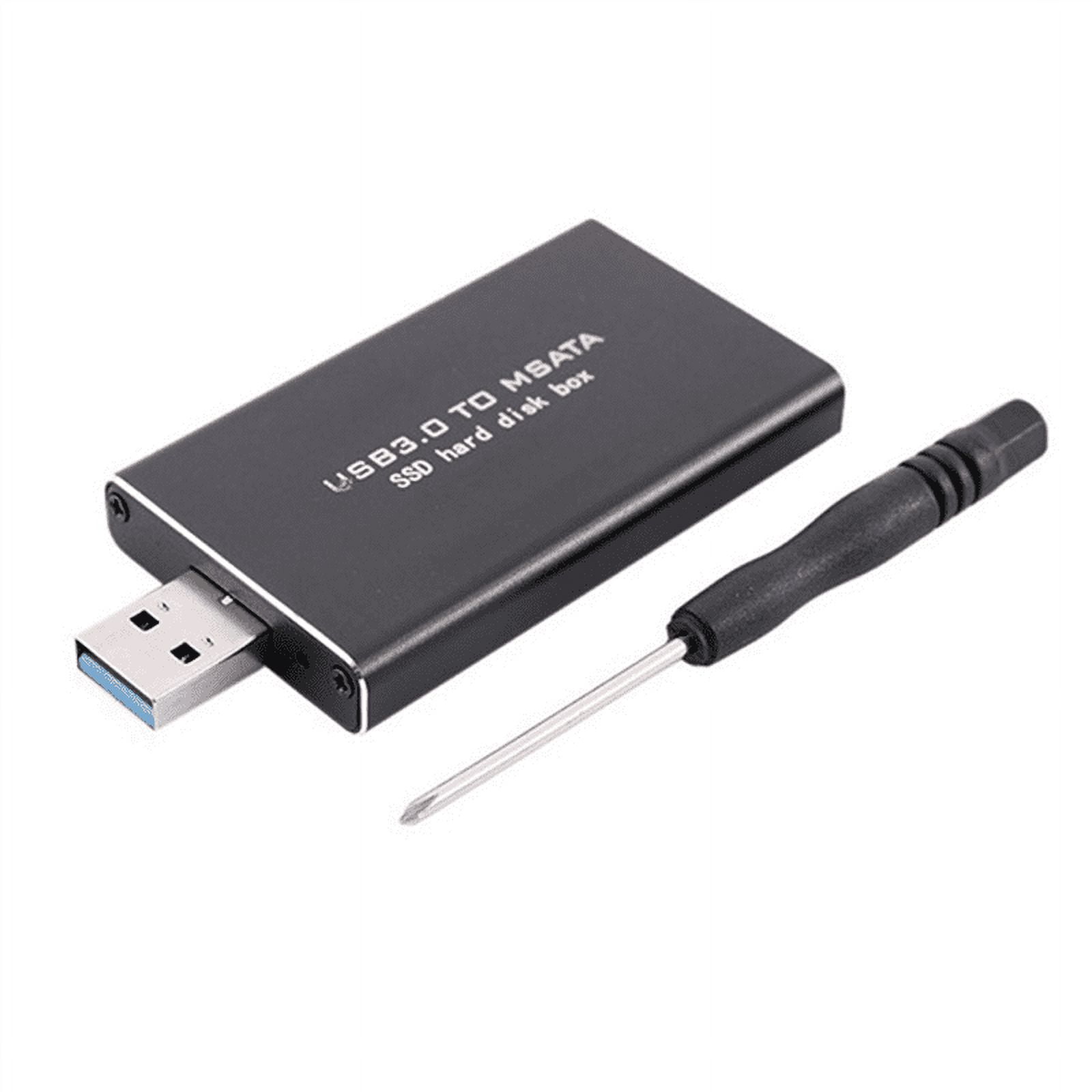 MSATA to USB 3.0 SSD Enclosure USB3.0 Case Hard Disk Adapter M2 ...