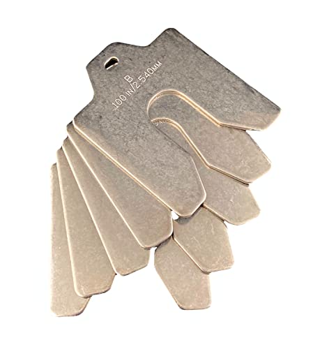 MSB100-5 Slotted Shim Size B .100" X 3" X 3" (5 pc. Pack) - Walmart.com