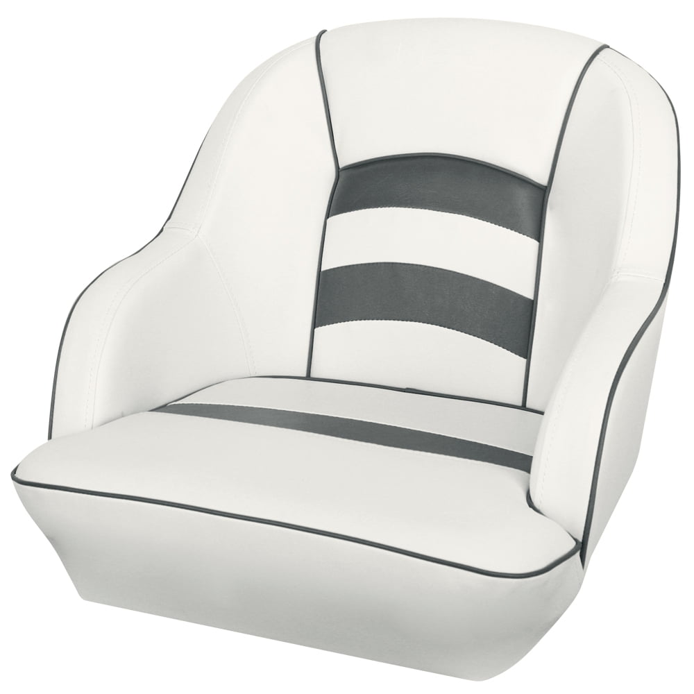 MSC Fishing Boat Captain Seat, Sports Bucket Seats, White/Charcoal ...