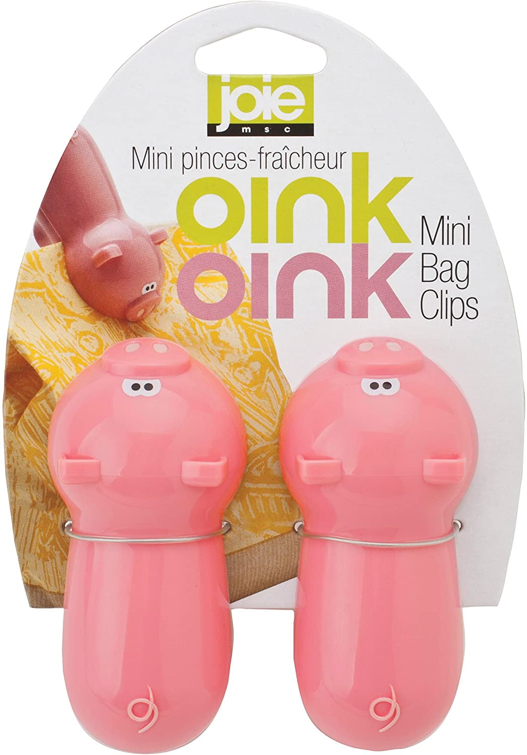 MSC International Joie Oink Oink Mini Bag Clips, Set of 2 - Walmart.com