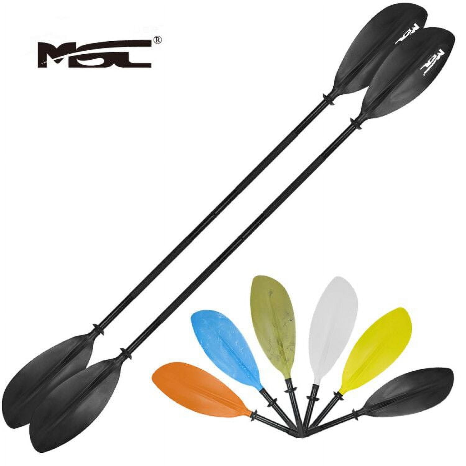 MSC Kayak Paddle,Color Available Black,Yellow,White,Olive,Blue 2-Piece ...